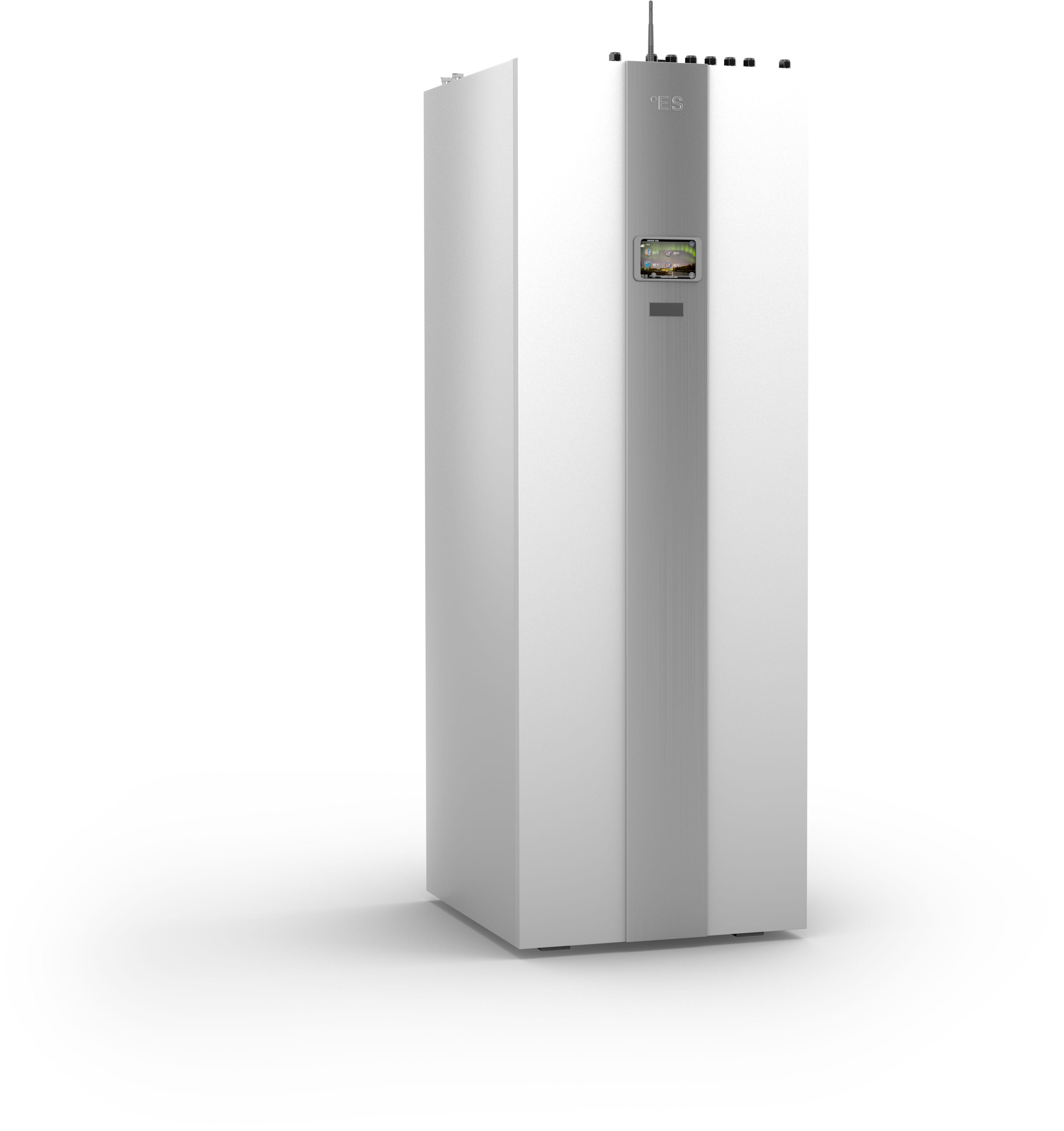 9 kW air/water heat pump with 250L hot water tank including buffer tank ...