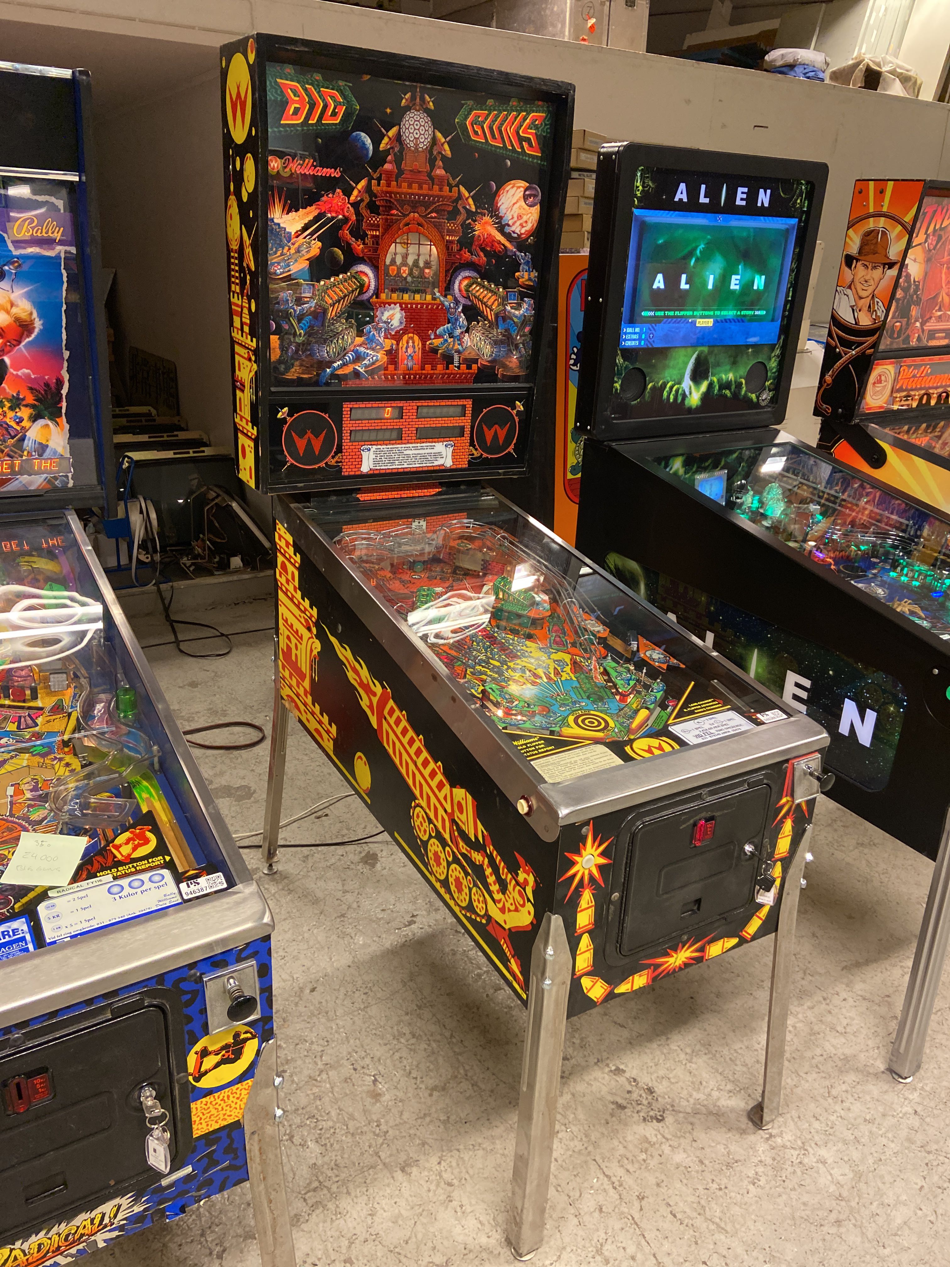 Big guns pinball game - PS Auction - We value the future - Largest in ...