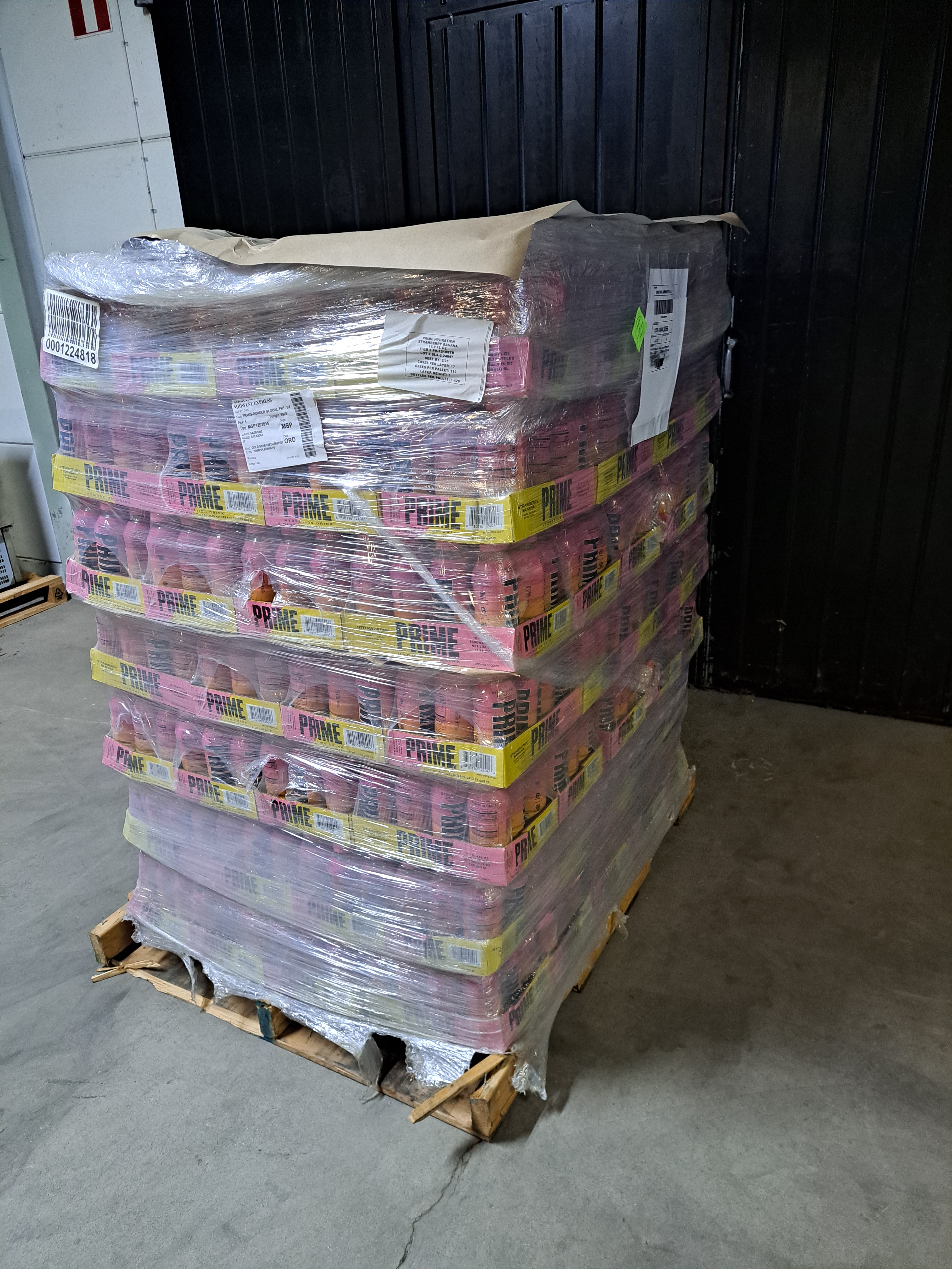 Prime Strawberry Banana - Pall med 1320 st 50cl - Auktioner online ...