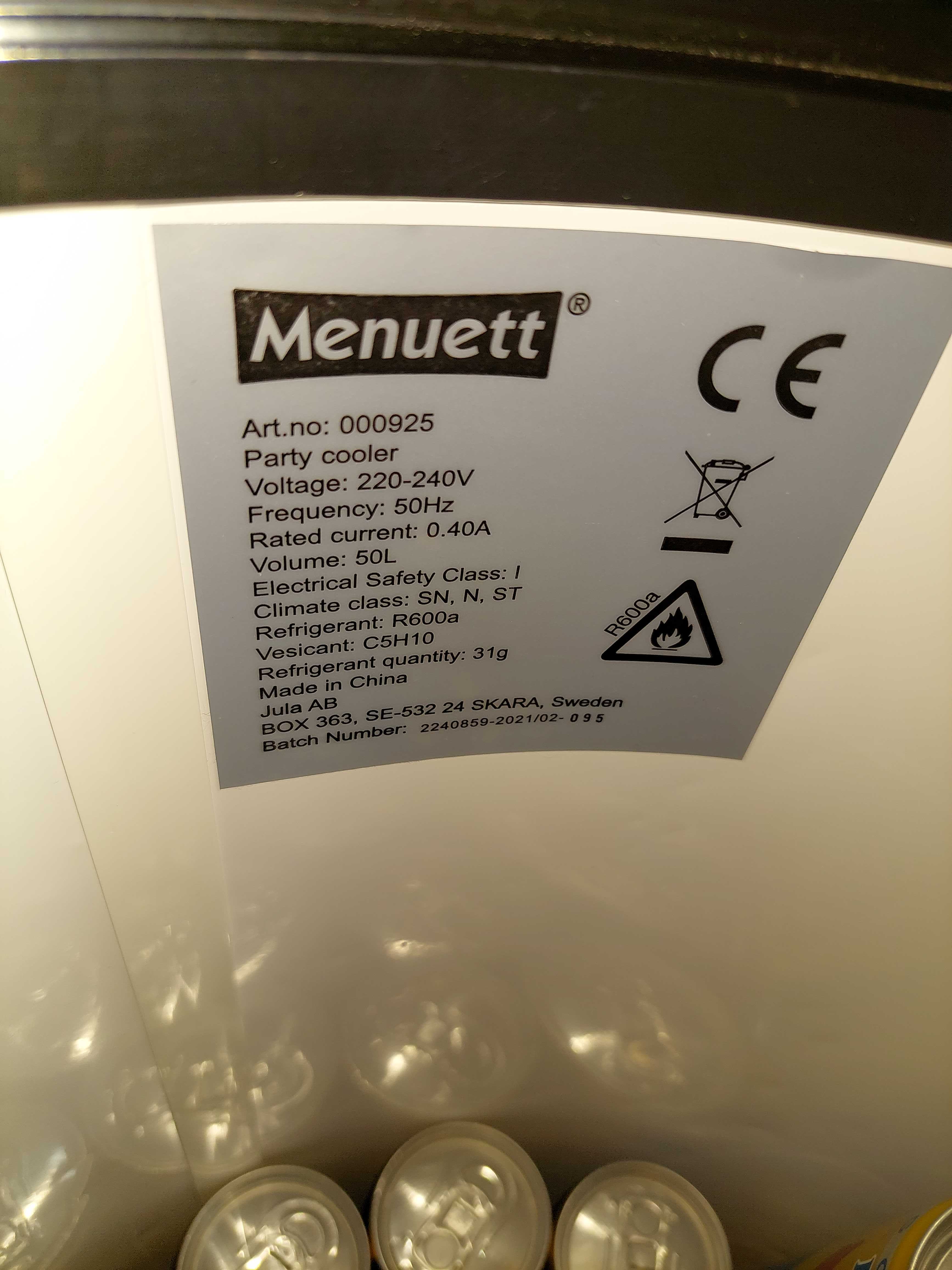 Partycooler Menuett 50 lit - Auktioner online - Nätauktioner ...