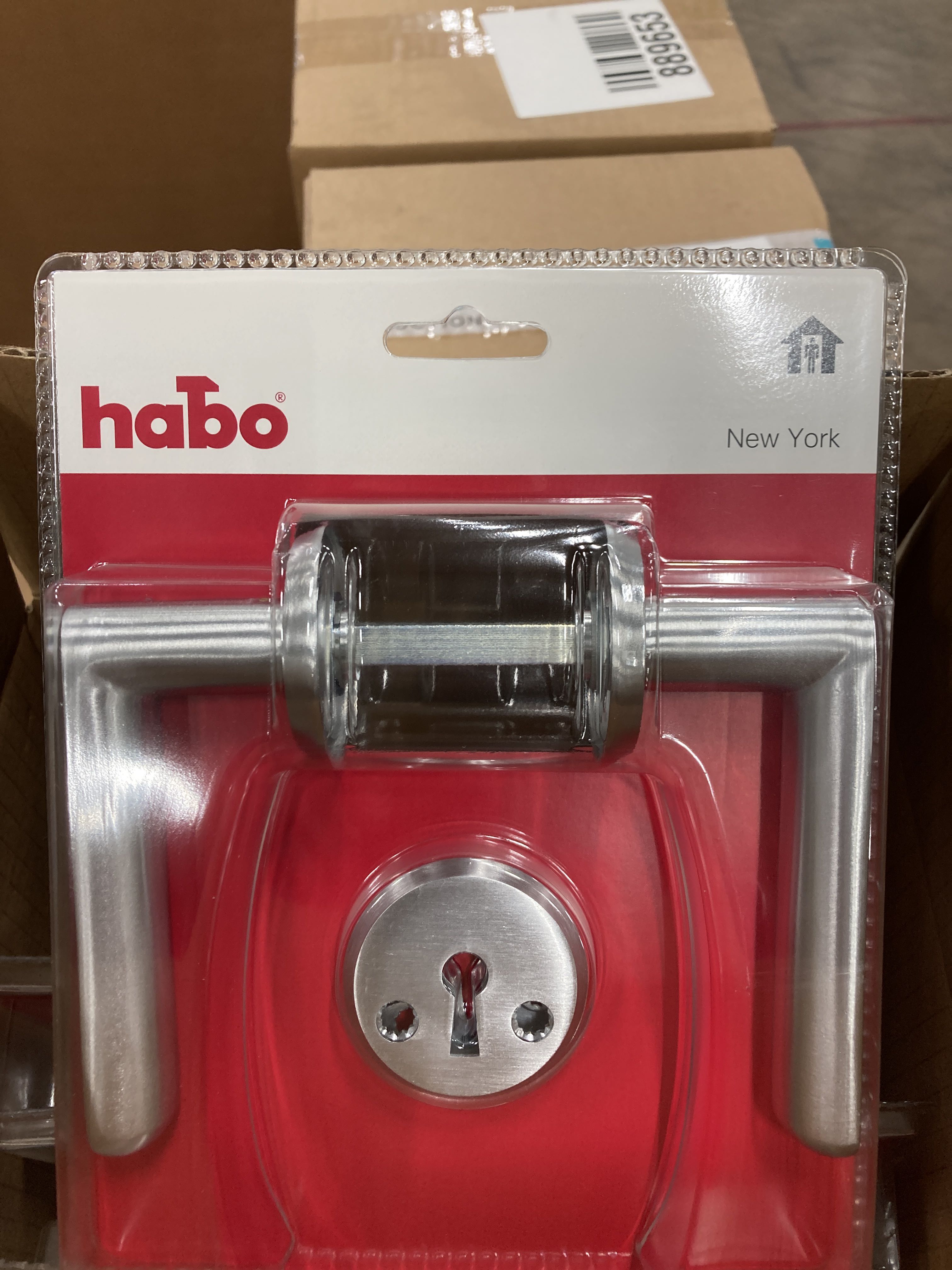 15 interior door handles Habo New York brushed chrome - PS Auction - We ...