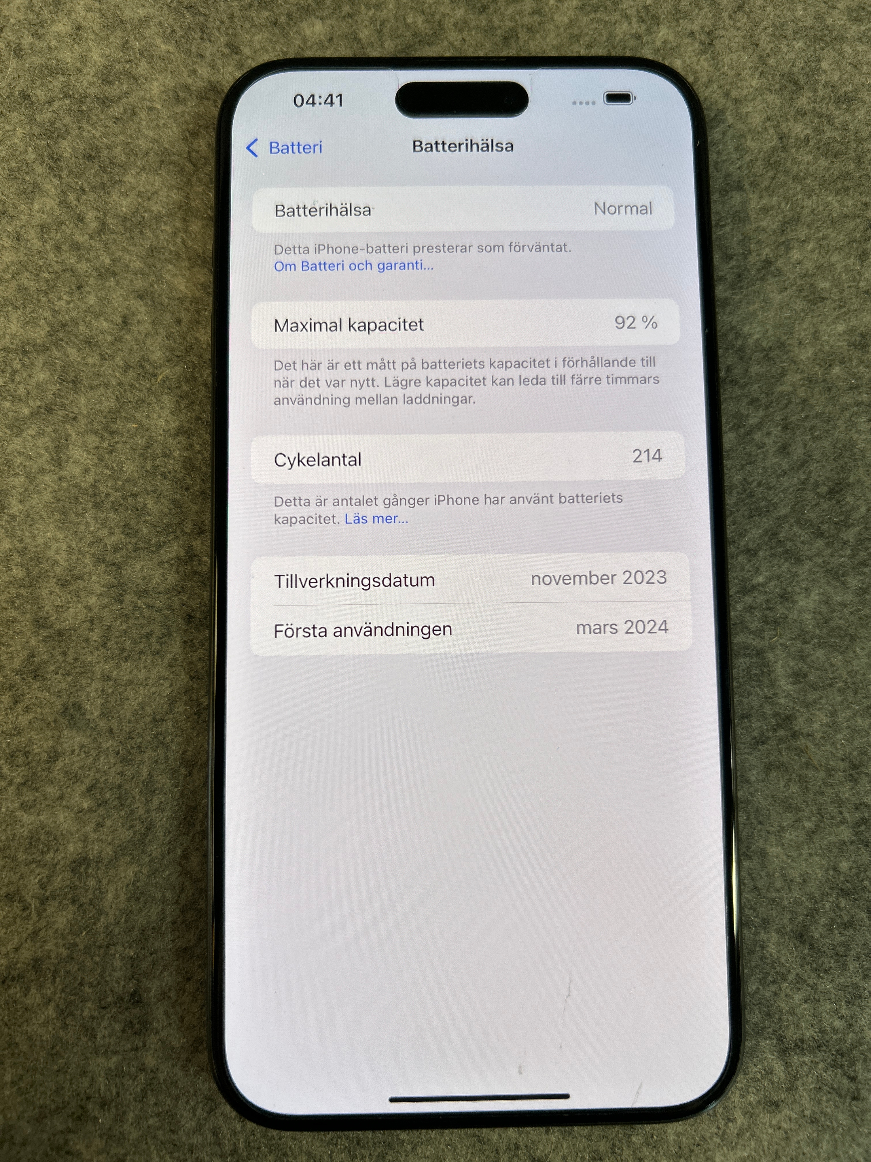 Mobiltelefon - Apple iPhone 15 Pro Max 256GB - Auktioner online ...