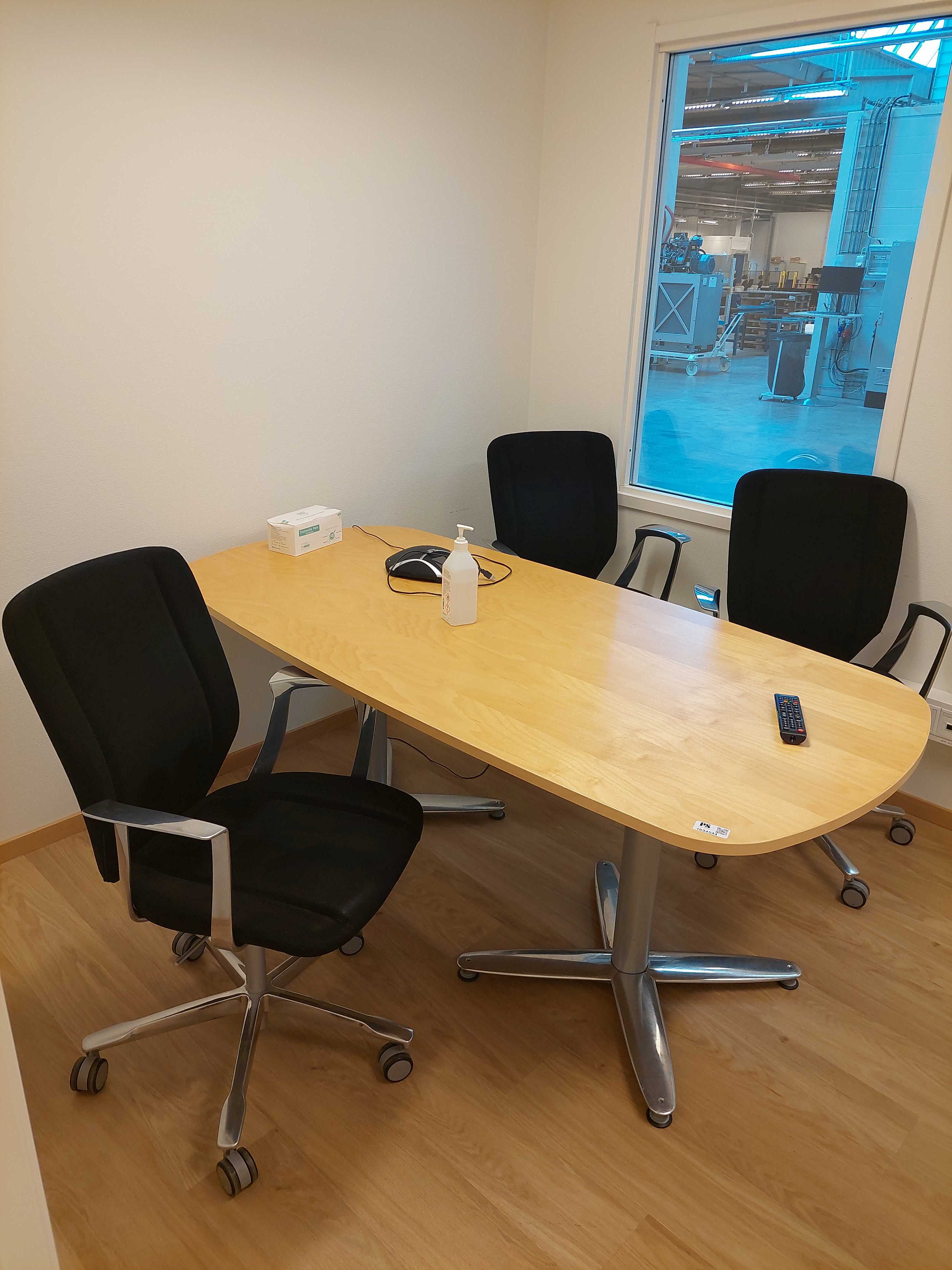 Small conference room with TV and conference phone - PS Auction - We ...