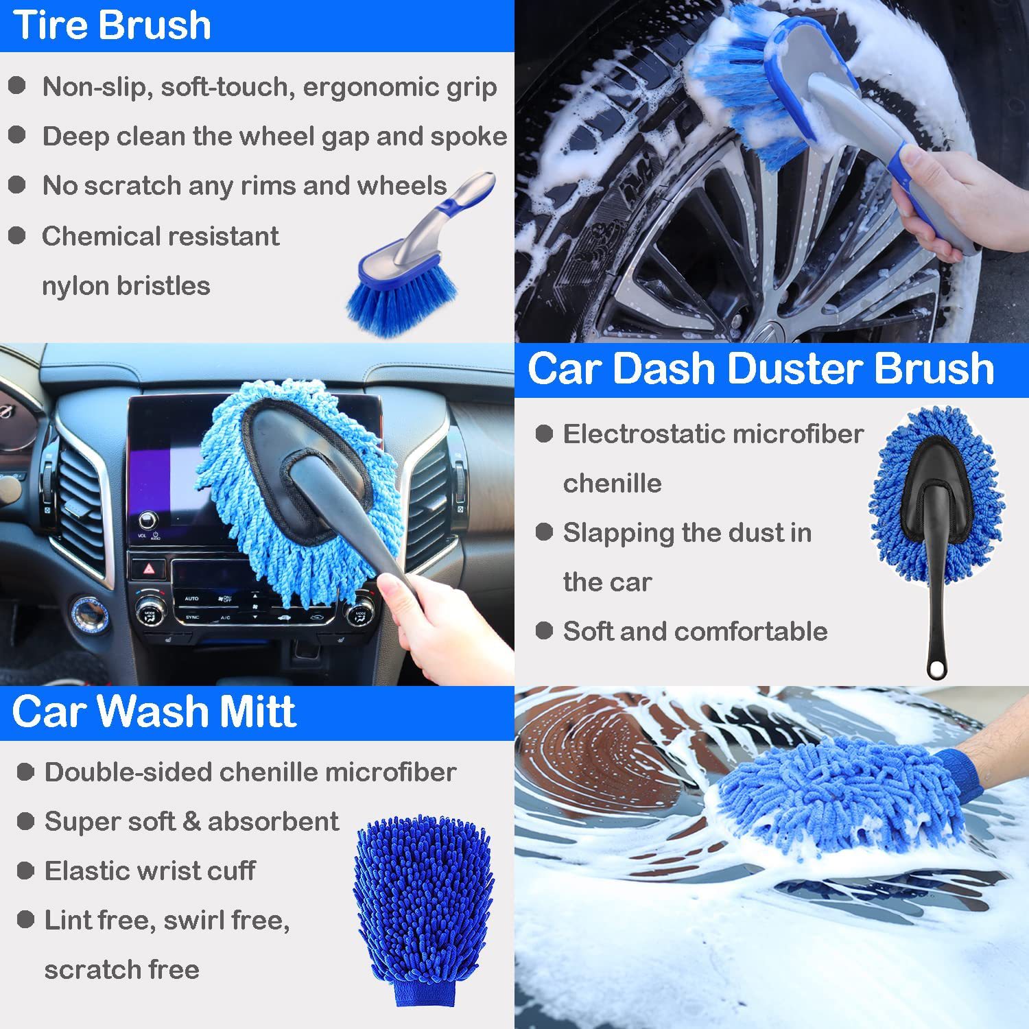 CarClean Pro Car Cleaning Brush Kit – 26-piece - Free shipping - PS ...