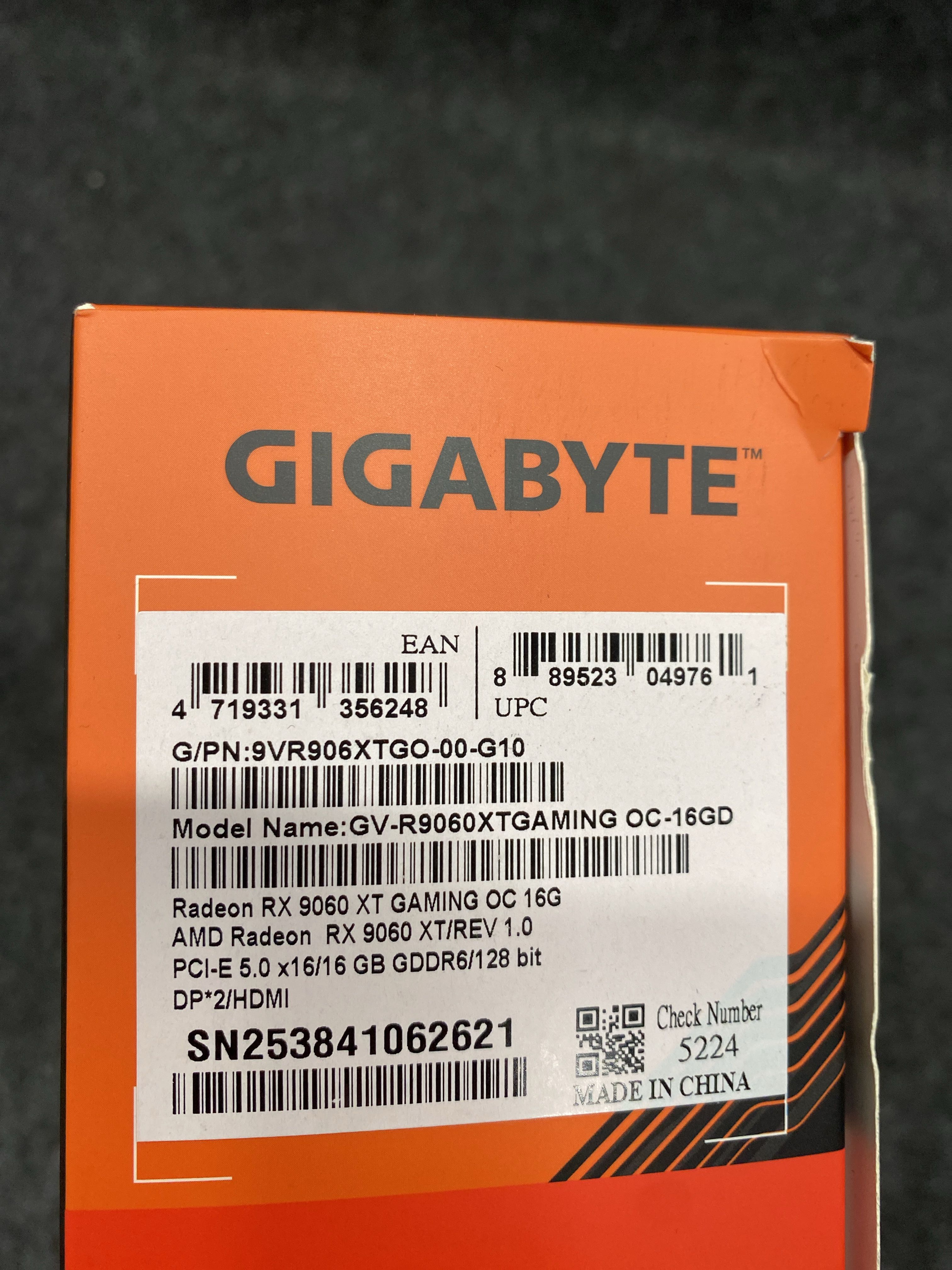 Graphics card Gigabyte Radeon RX 9060 XT Gaming OC - PS Auction - We ...