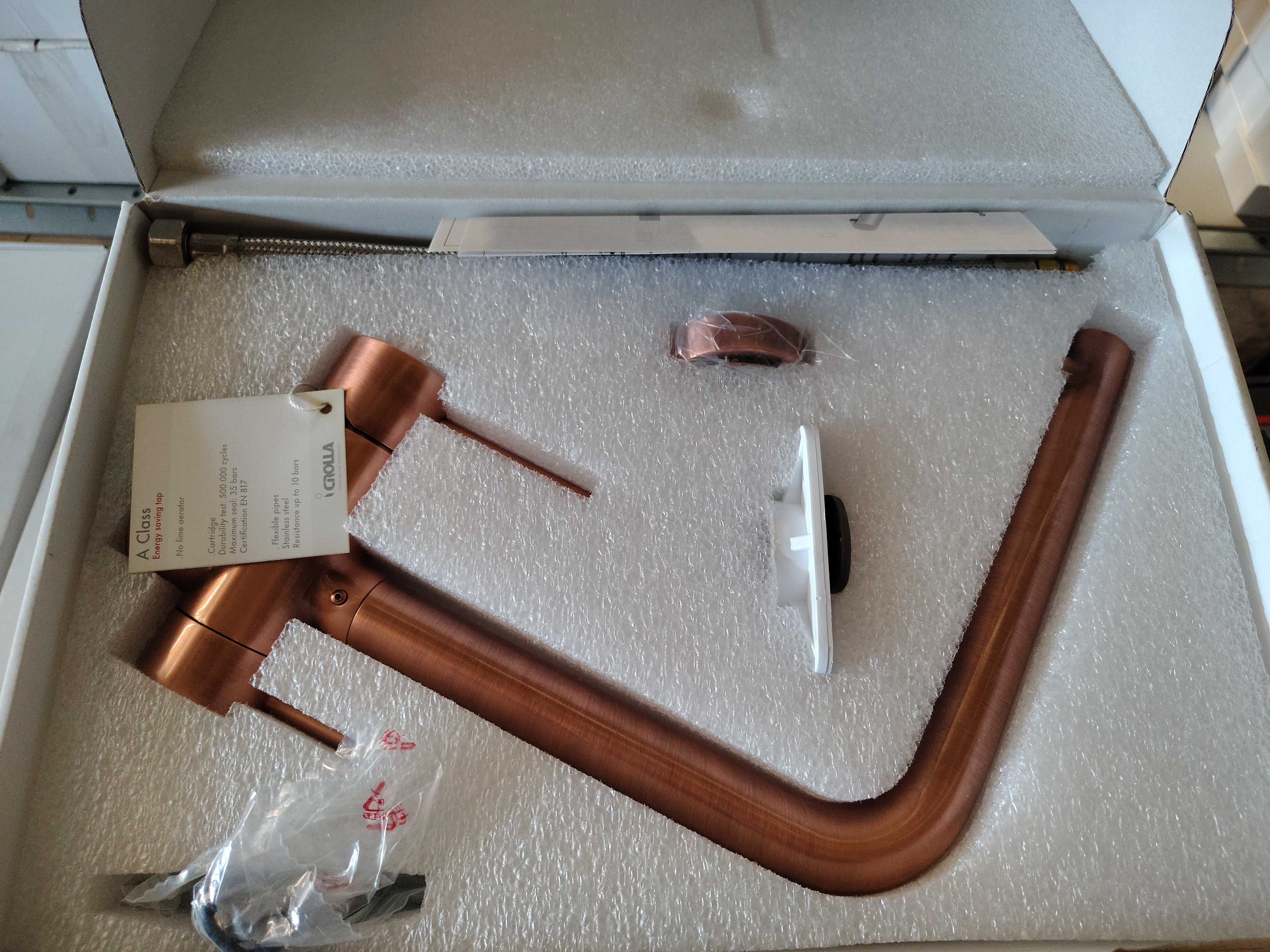 Mixer - iCrolla Milano, dishwasher shut-off, single lever, old copper ...