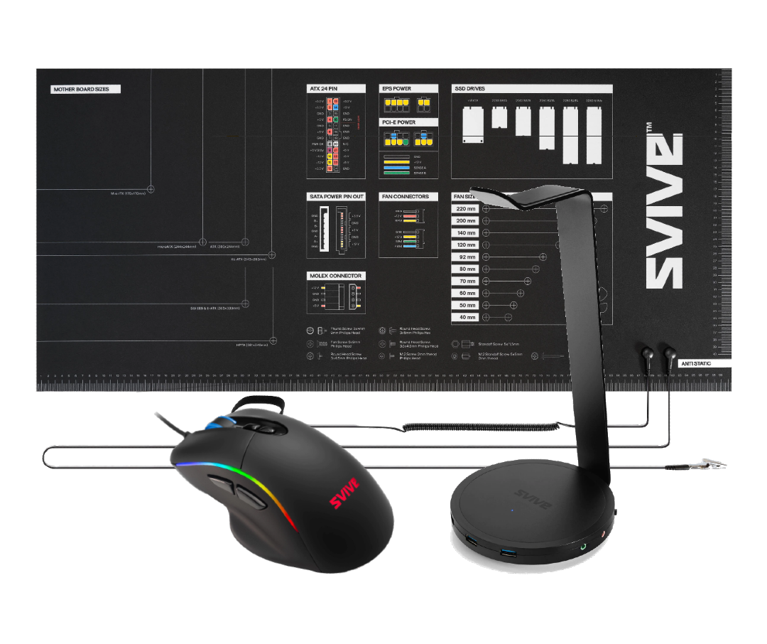 Gaming mouse, Headset staviv & Mizar mod mat 100 X 45cm from Svive - PS ...