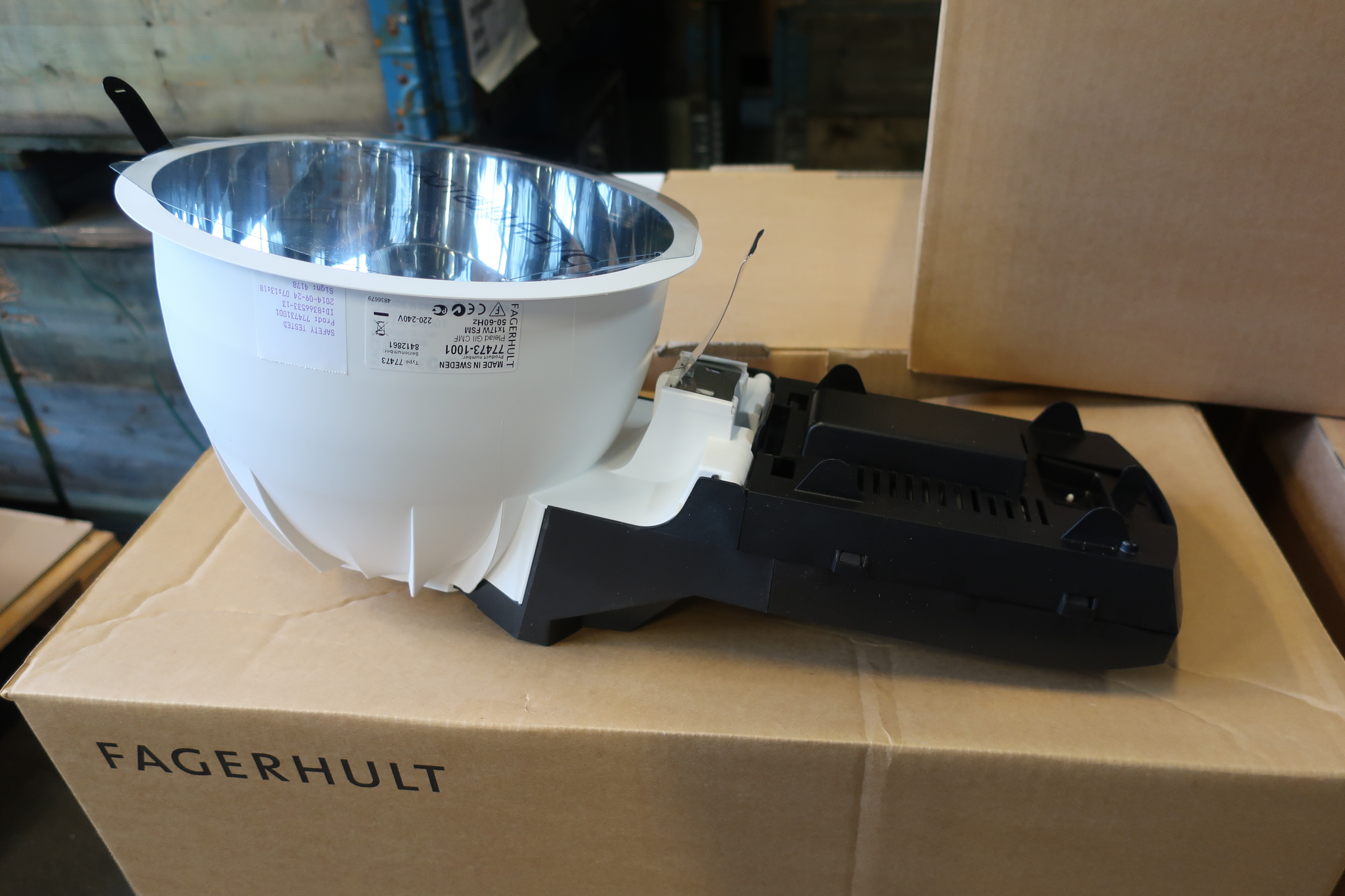 9 recessed luminaires Fagerhult Pleiad G2 CMF245 1x17W 26cm diameter ...