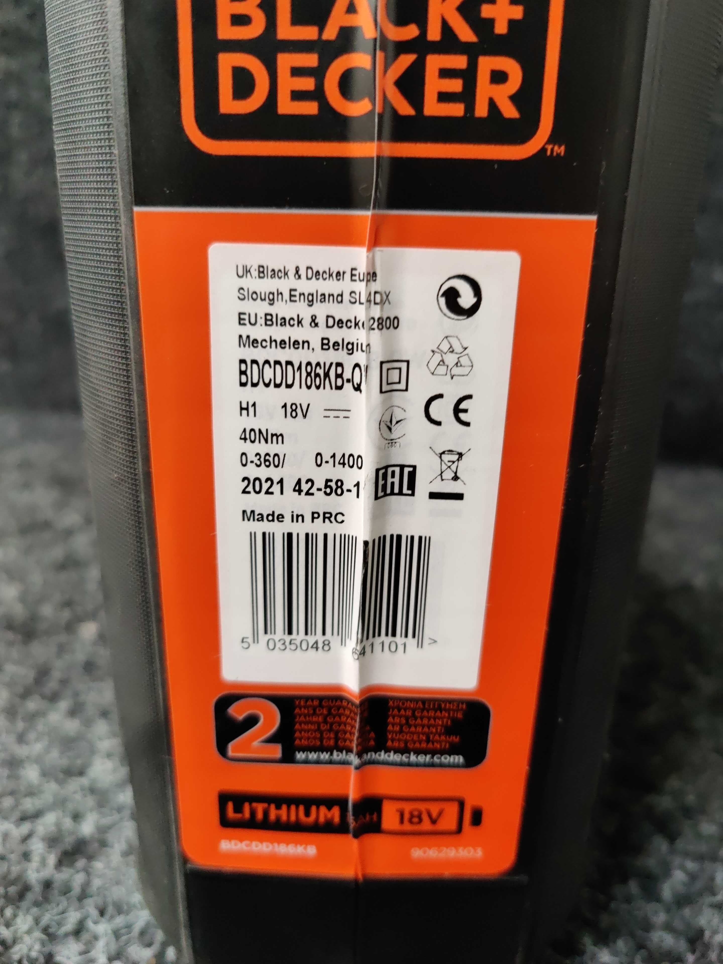 Skruvdragare Black & Decker BDCDD186KB-QW 18V - Auktioner online ...