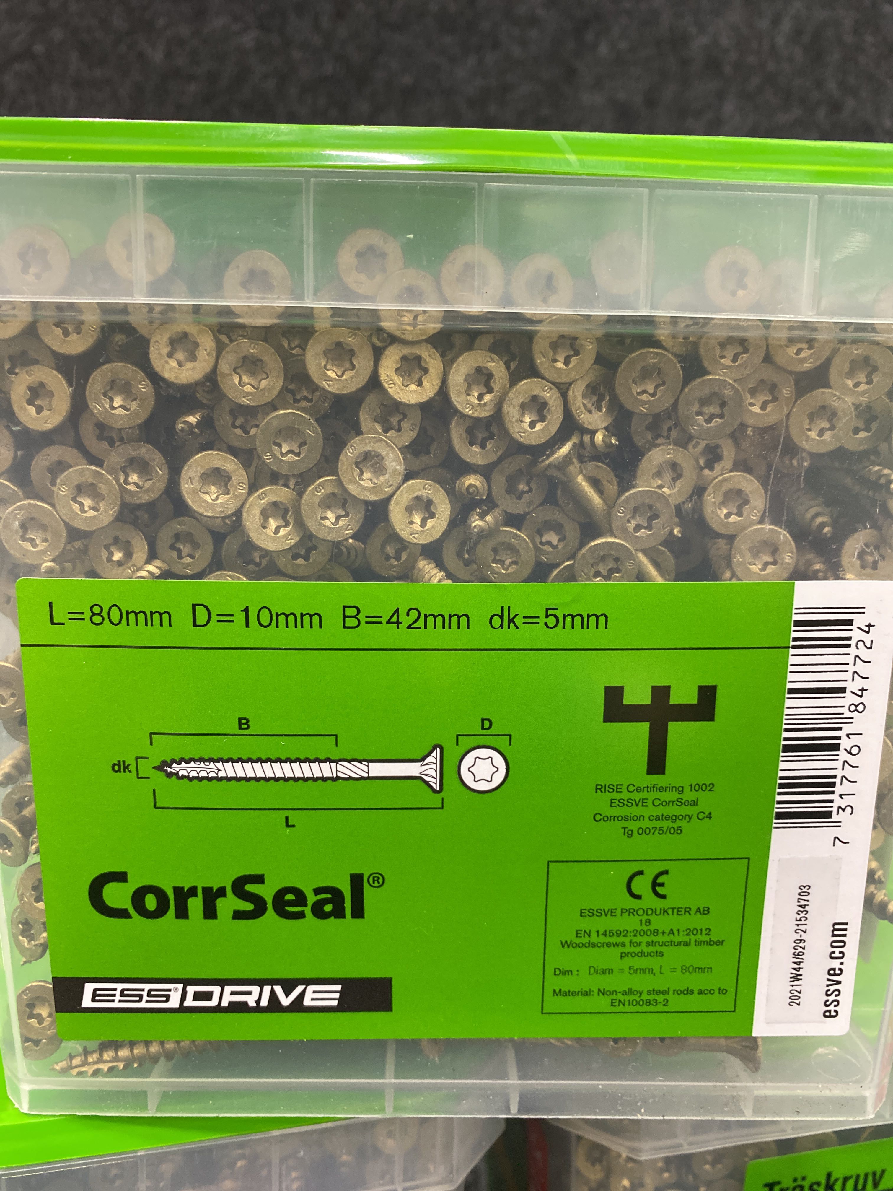 3 förpackningar Essve Träskruv - Auktioner online - Nätauktioner ...