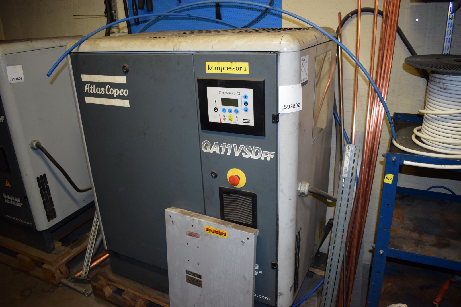 Screw compressor Atlas Copco GA11VSD - PS Auction - We value the future ...