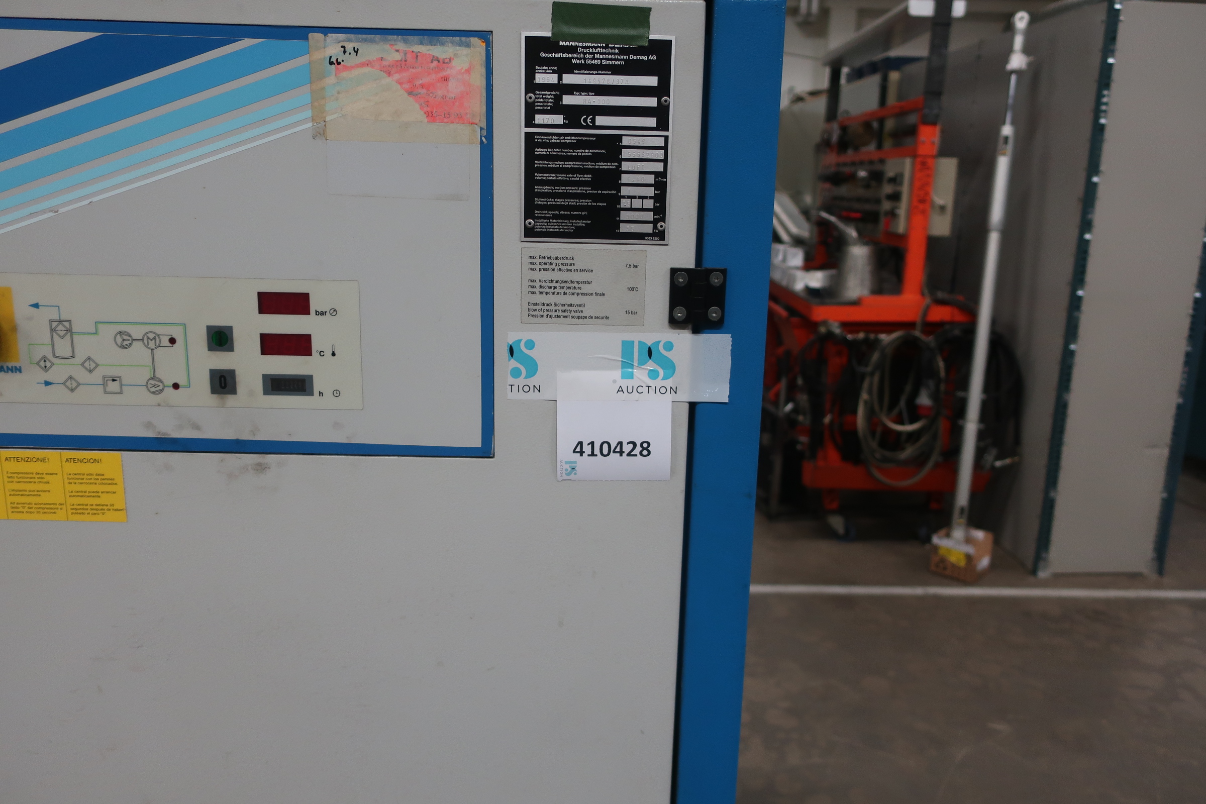 Demag Compressor RA-100 - PS Auction - We value the future - Largest in ...