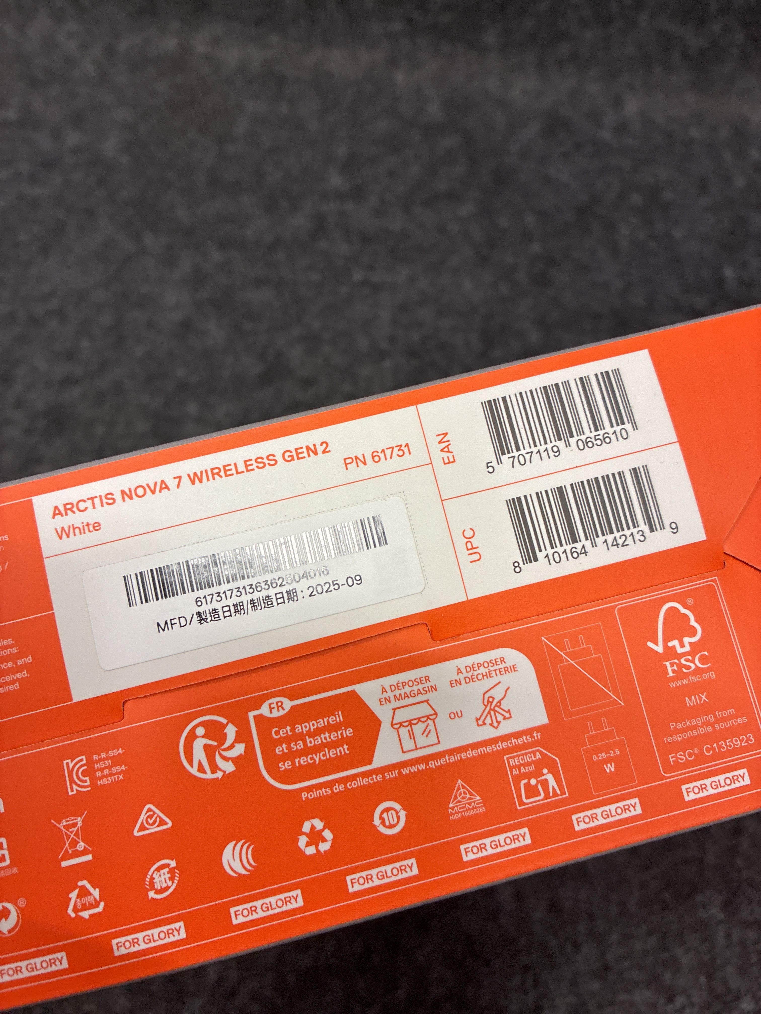 Gamingheadset SteelSeries Arctis Nova 7 Gen 2 Trådlöst (vit ...