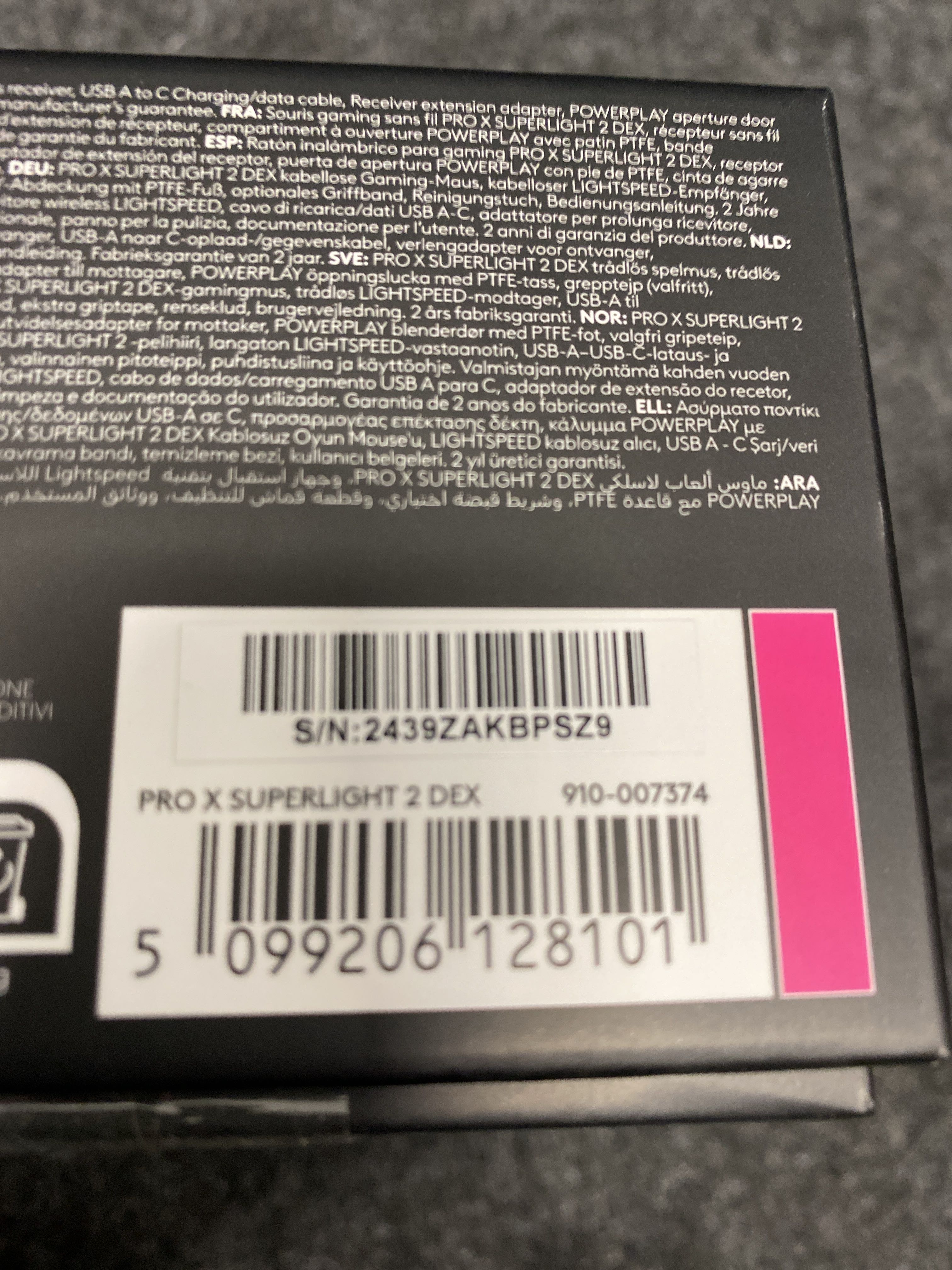 Logitech G Pro X Superlight 2 DEX Wireless Gaming Mouse (Pink) - PS ...