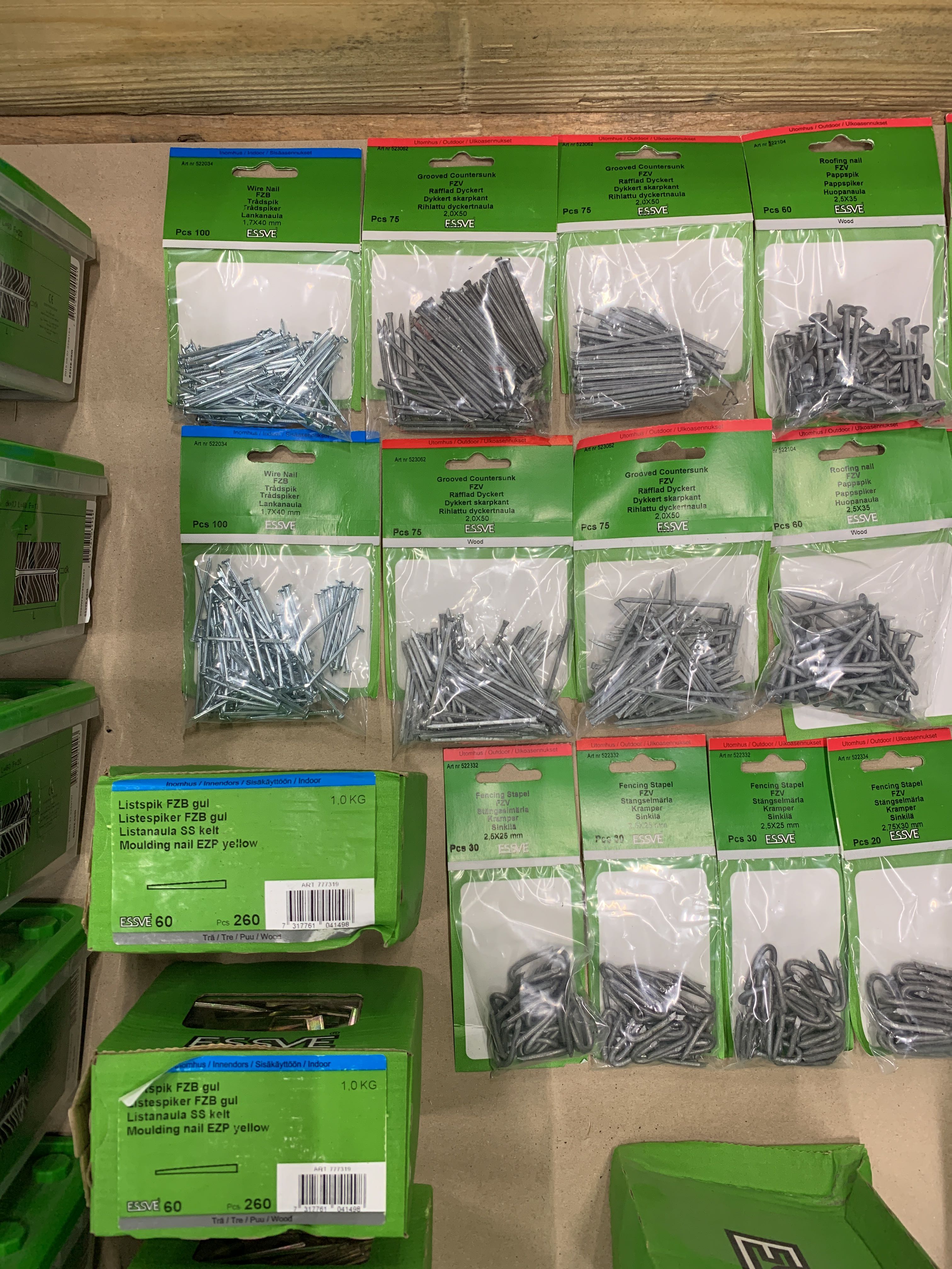Sortiment med spik, Essve - Auktioner online - Nätauktioner ...