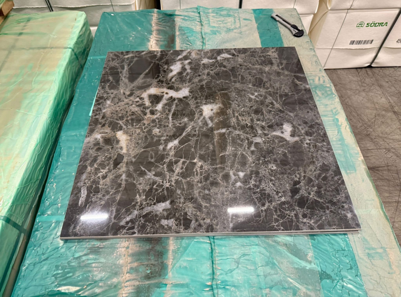 Dark Marble granite ceramic 90 square meters, 60x60 cm - PS Auction ...