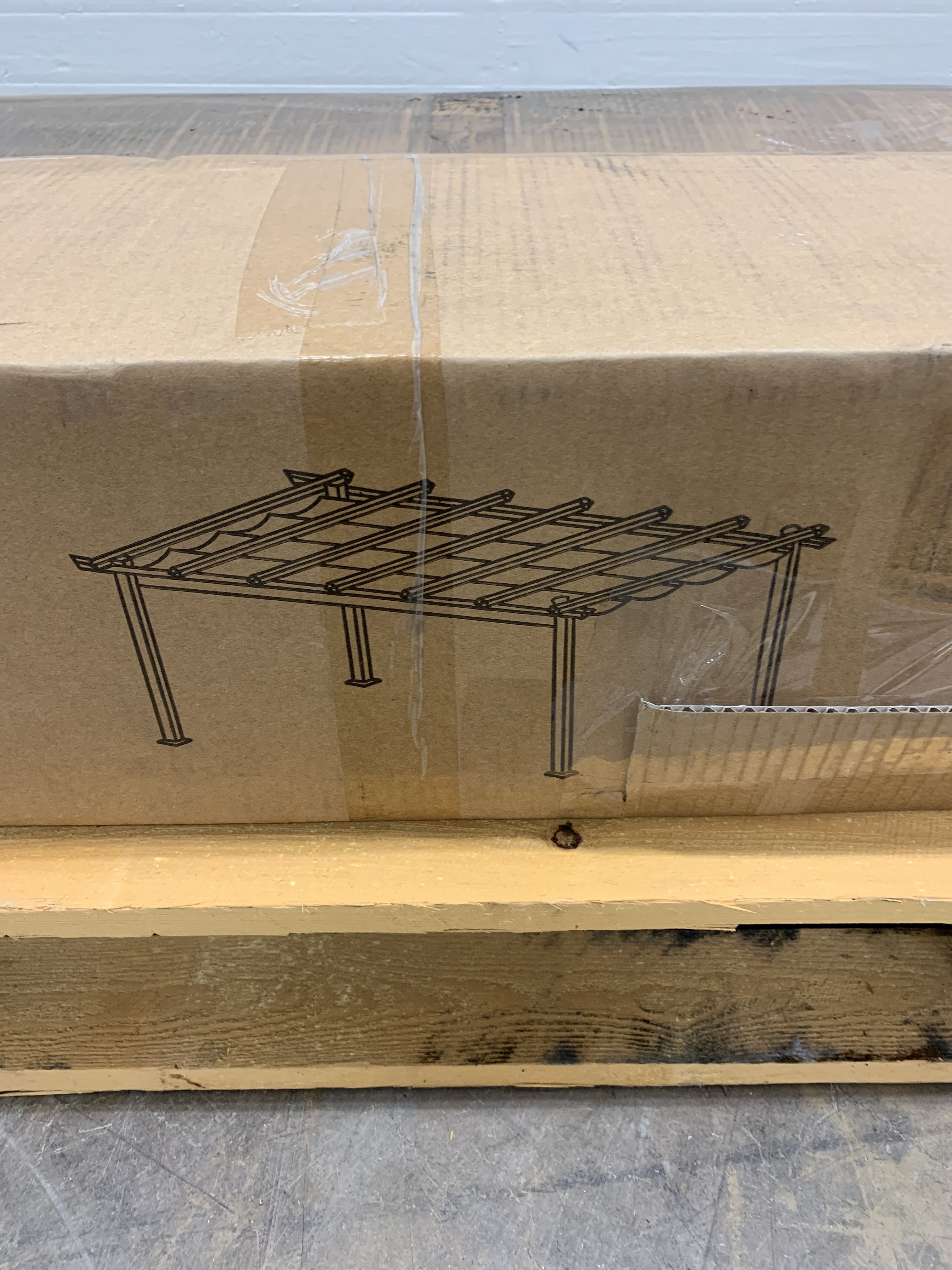 Pergola Cello Leon i vit polyester 395x245 cm - Auktioner online ...