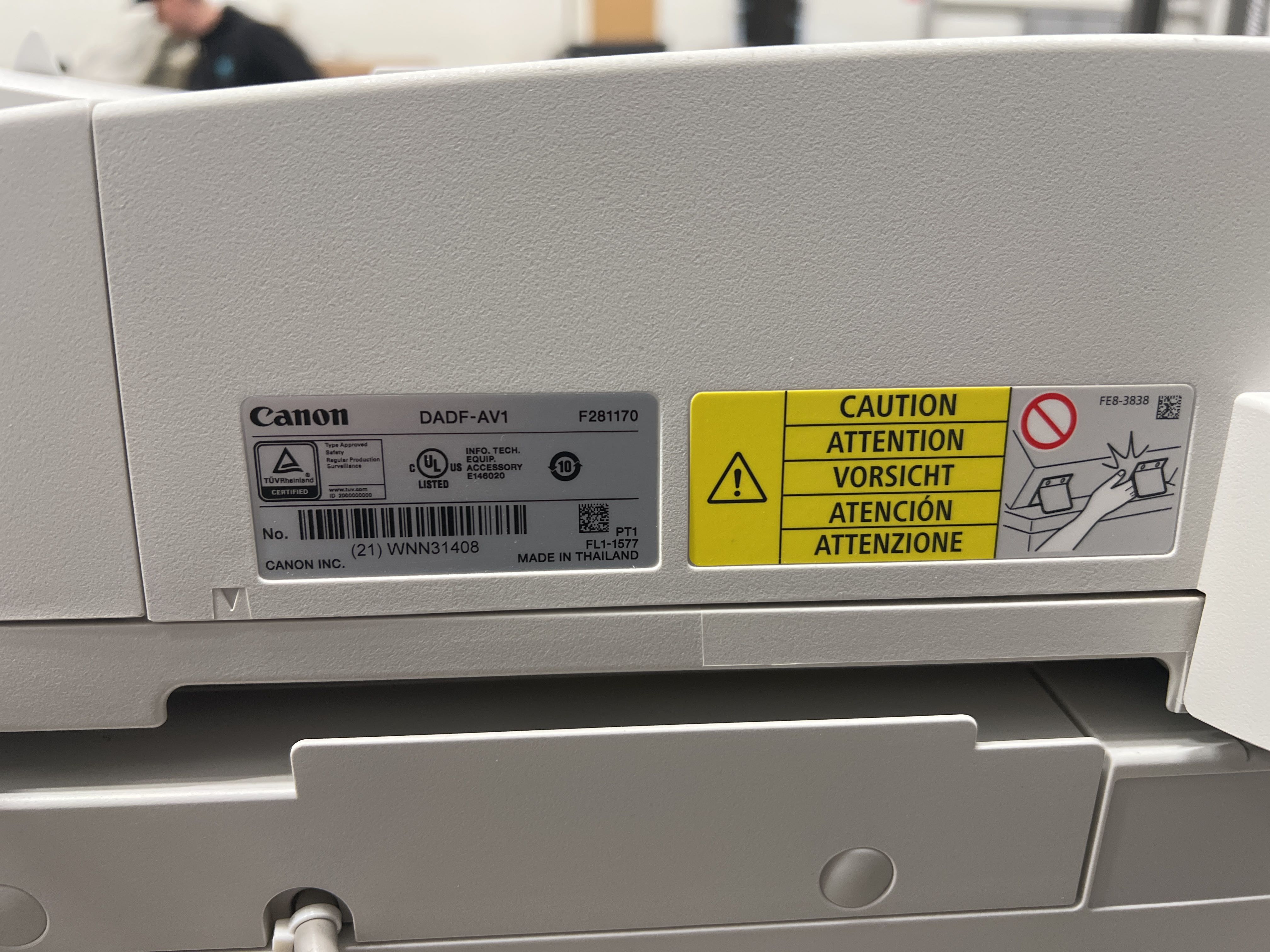 Printer Canon DADF-AV1 - PS Auction - We value the future - Largest in ...