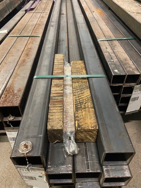 11 pcs 6m lengths 80x80x4 untreated steel - PS Auction - We value the ...