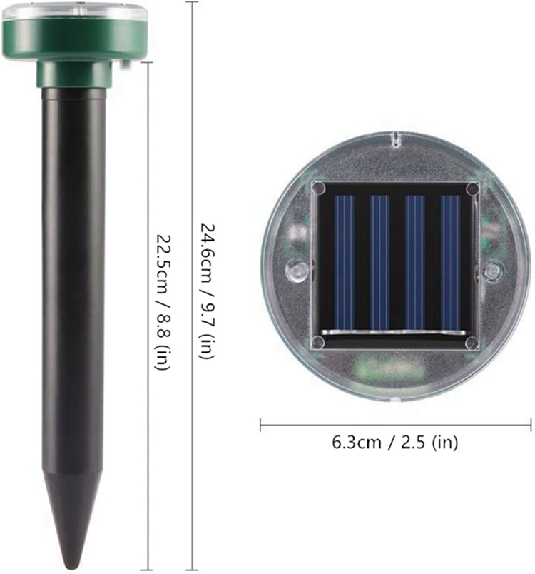 Solcellsdriven Gnagarskrämma Octagon – 12-pack (proffspaket för stora ...