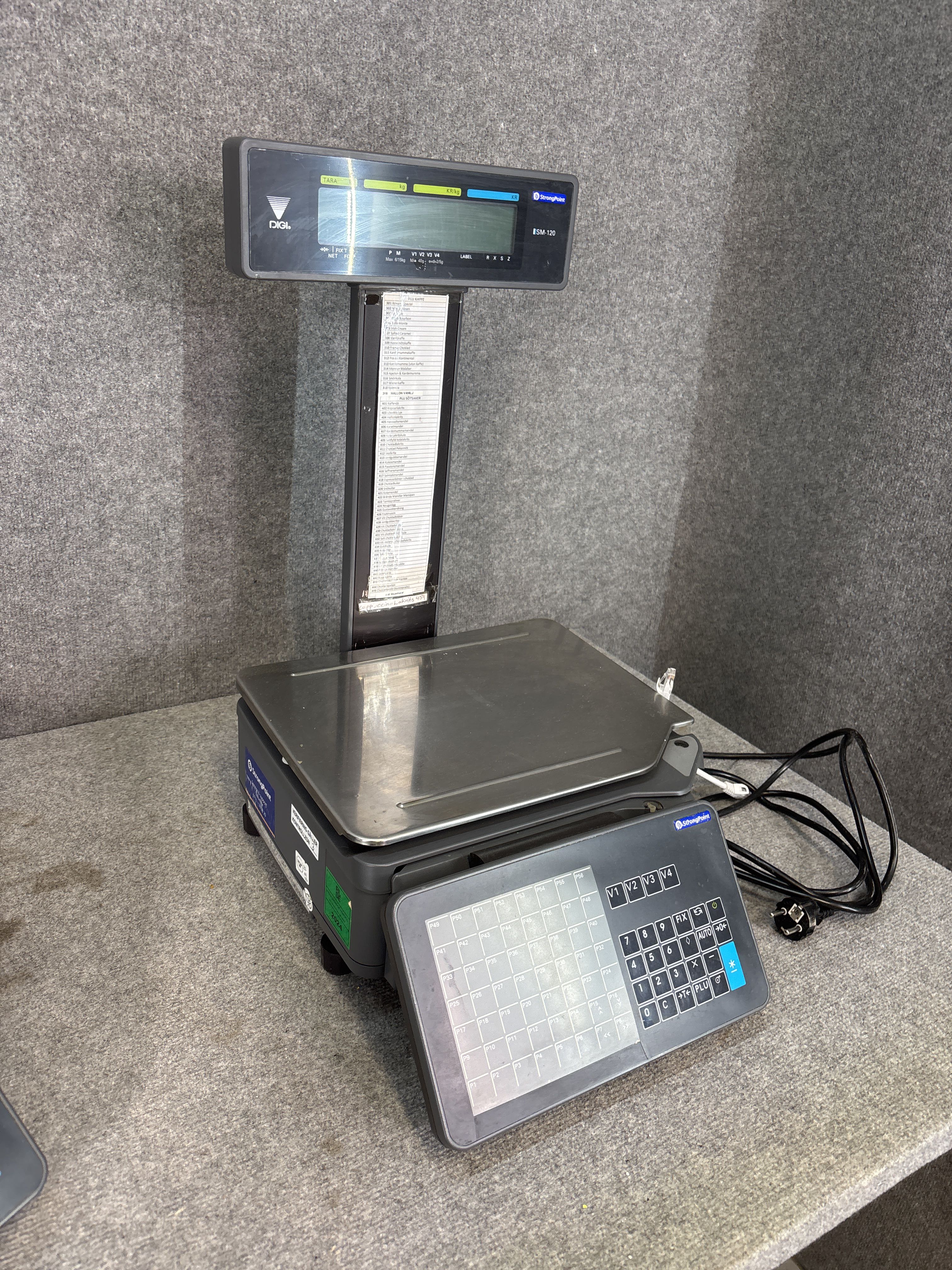 Digital våg med display och knappsats - DIGI SM-120 - Auktioner online ...