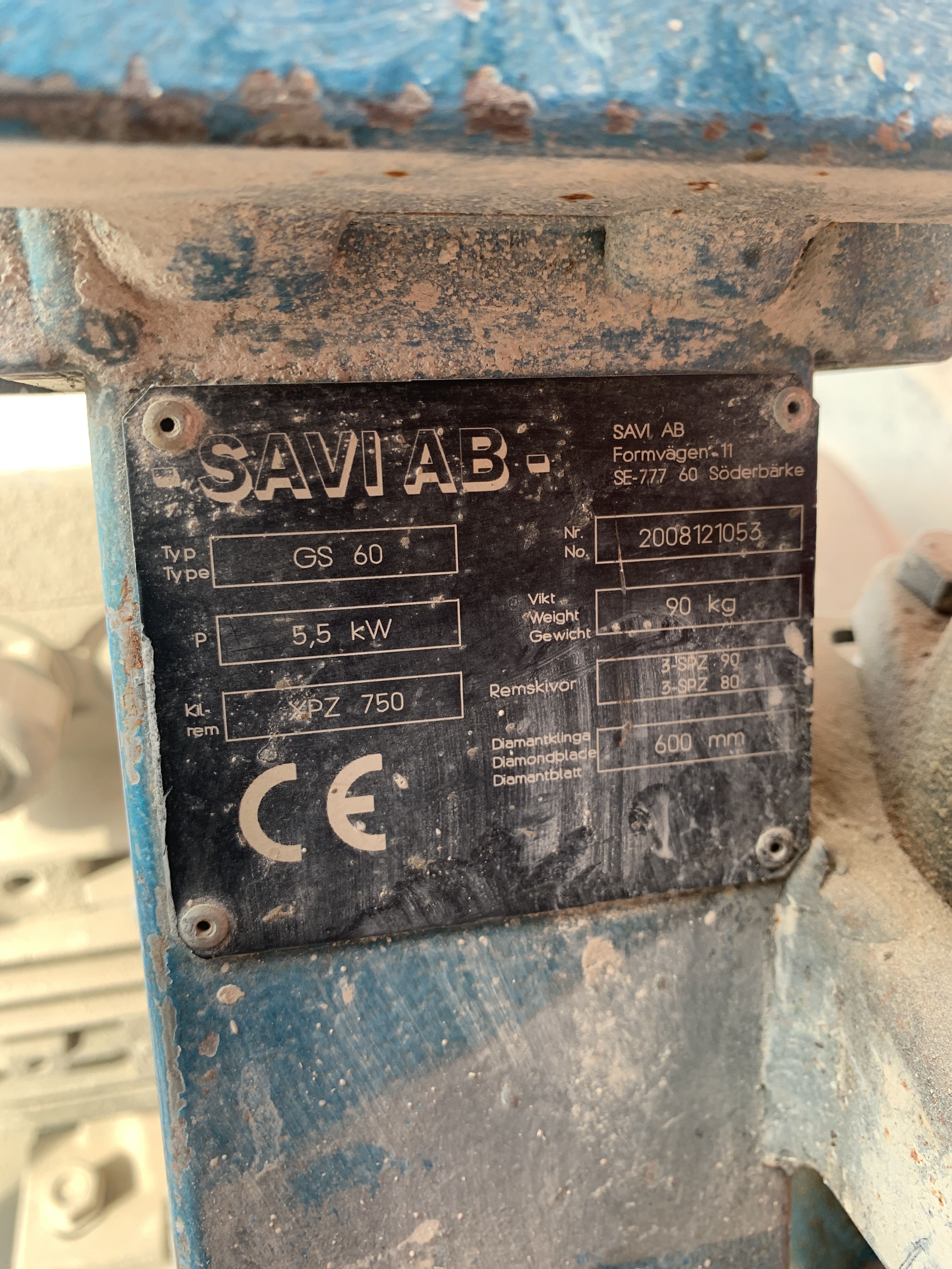 Floor saw Savi GS 60 - PS Auction - We value the future - Largest in ...