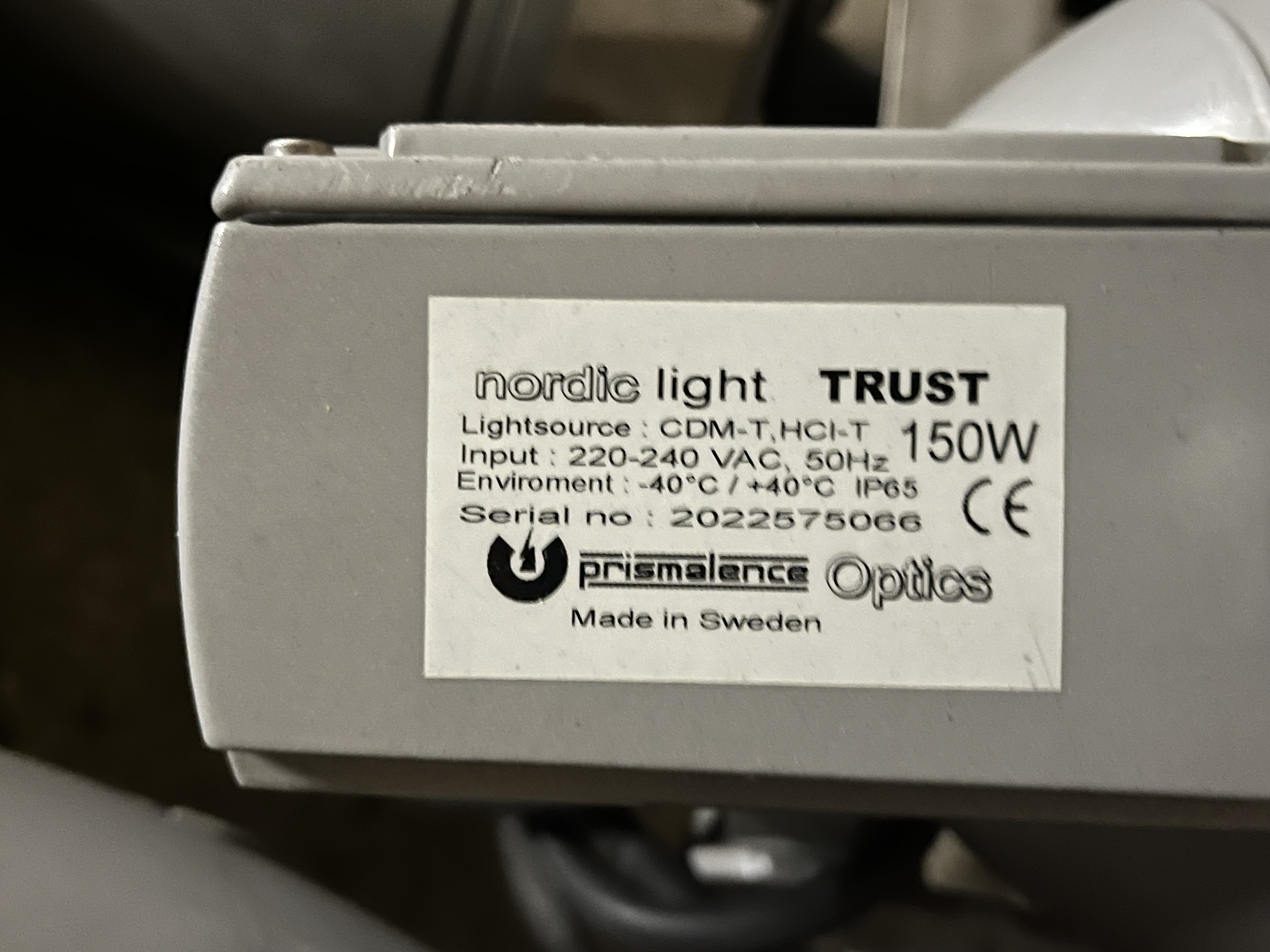 Samling med Bygglampor - Nordic Light Trust 150W - Auktioner online ...