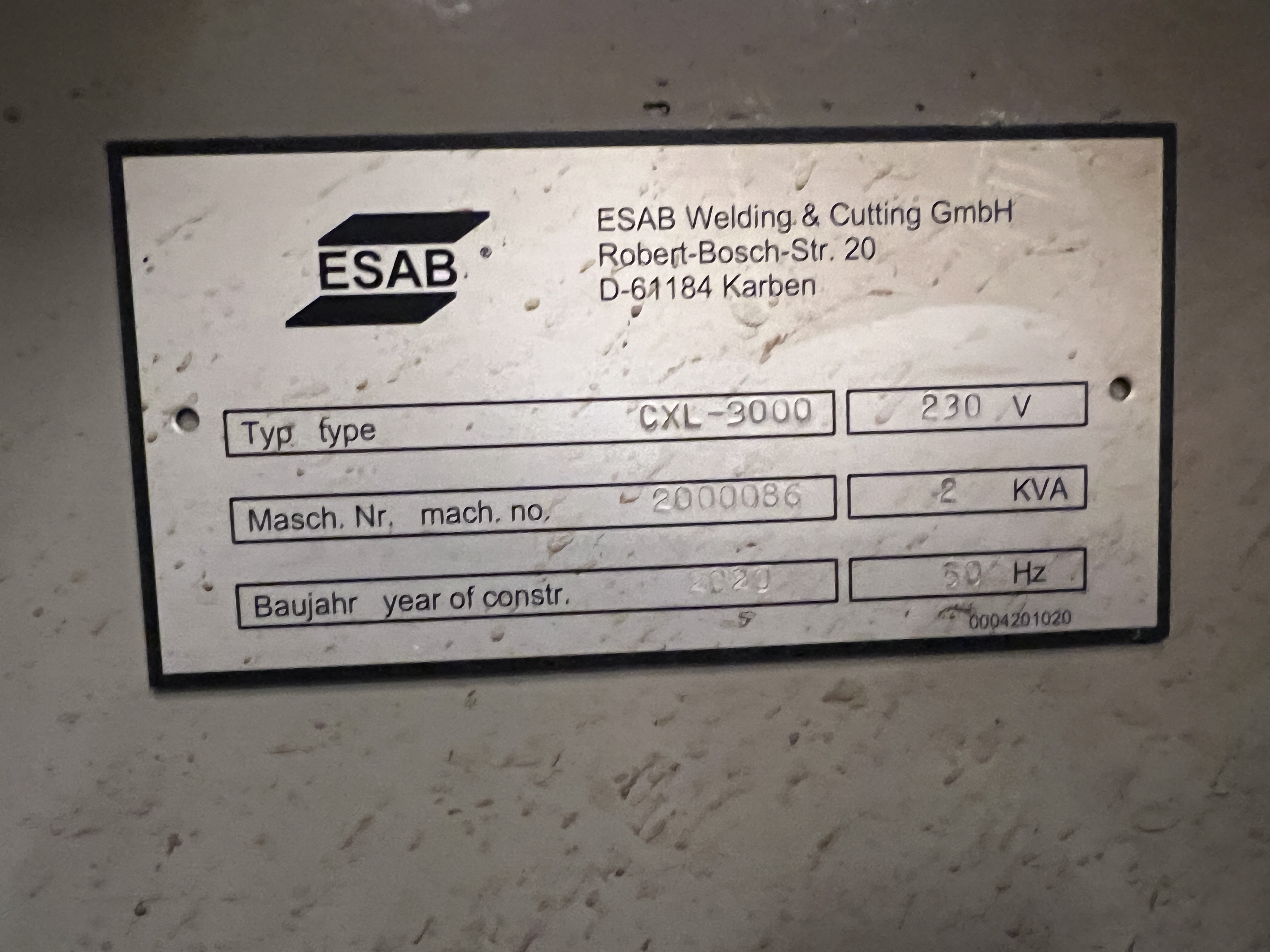 Plasma cutter, ESAB Combirex DX300 - 2020 - PS Auction - We value the ...