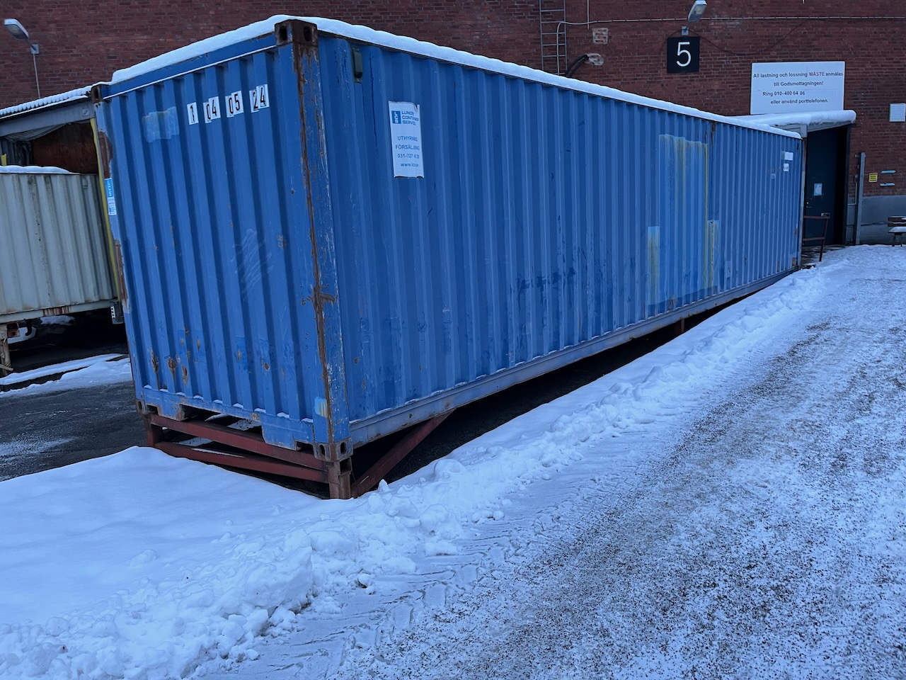 40ft container, welded undercarriage - PS Auction - We value the future ...