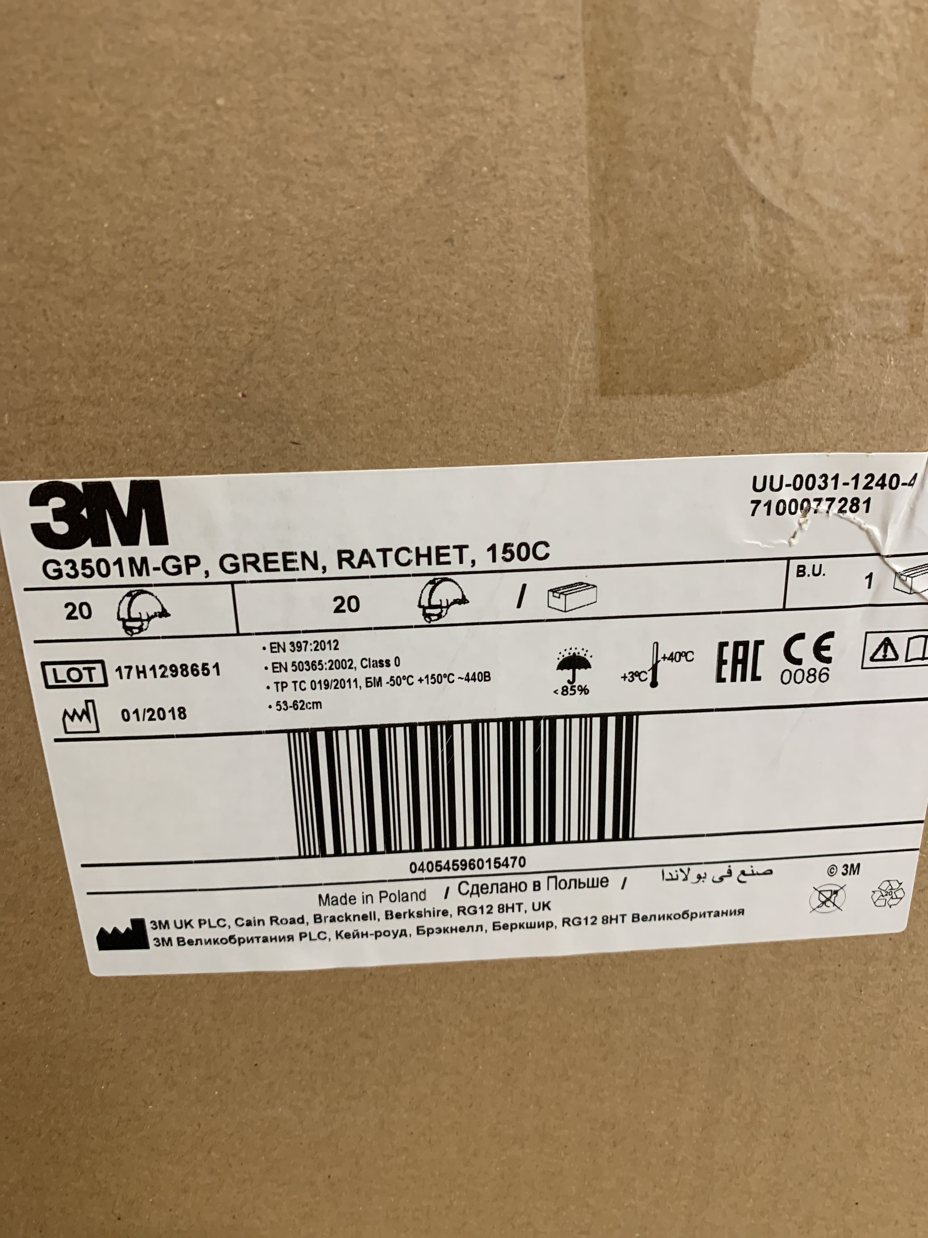 20 safety helmets 3M G3501 - PS Auction - We value the future - Largest ...