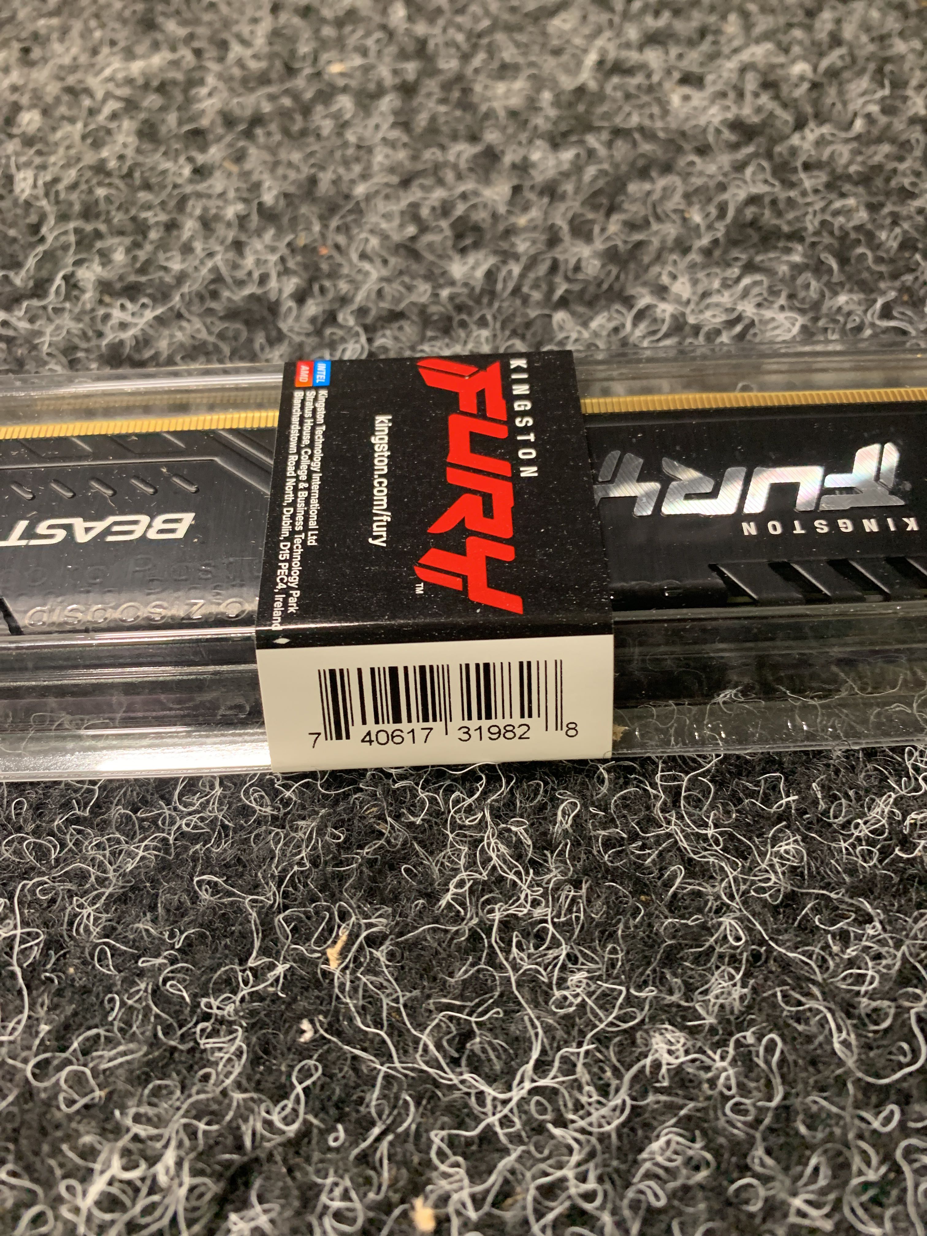 Ram-minne Kingston FURY Beast DDR4 3200MHz 32GB - Auktioner online ...