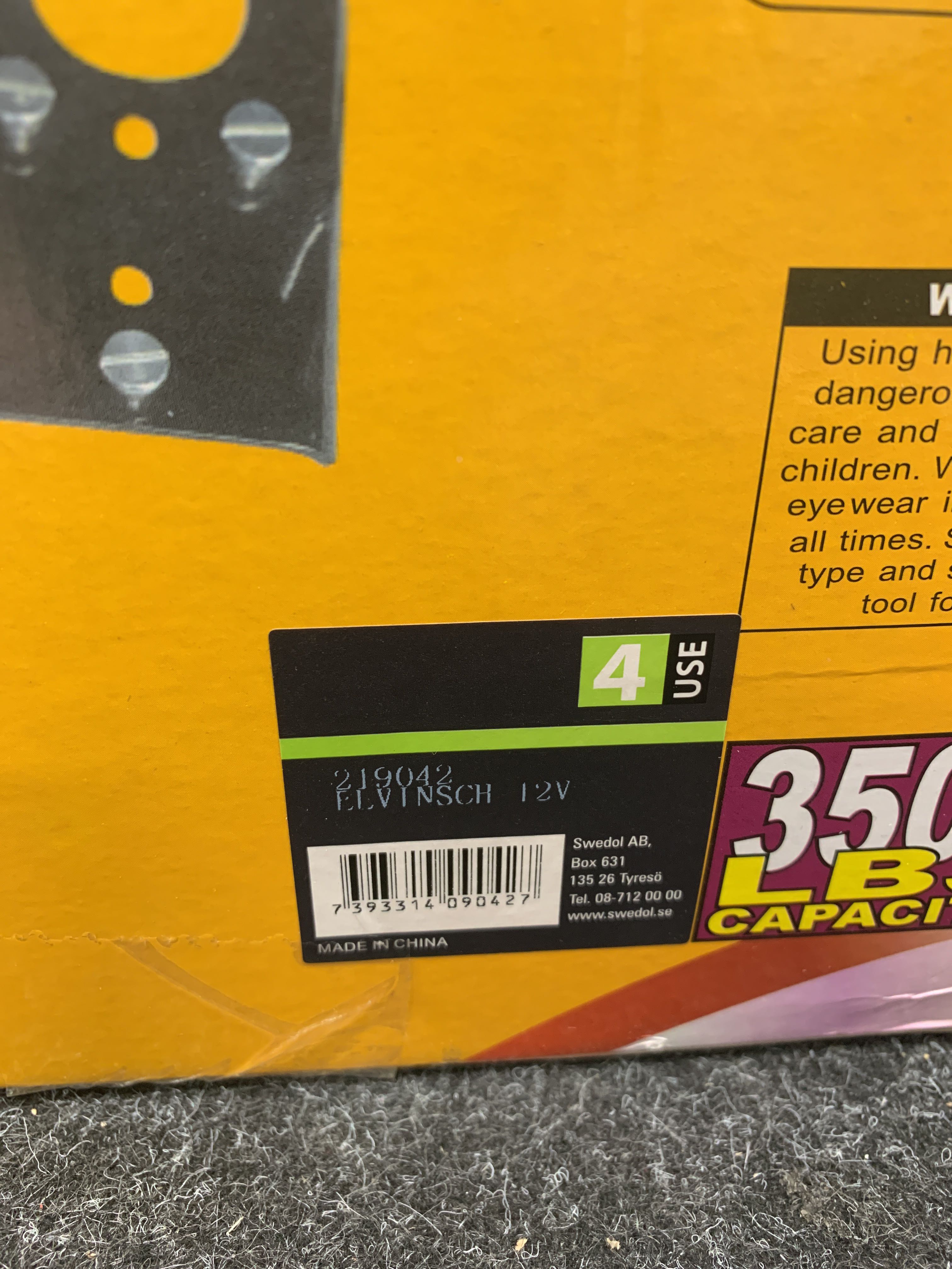 Elvinsch 12v 350W - Auktioner online - Nätauktioner & Konkursauktioner ...