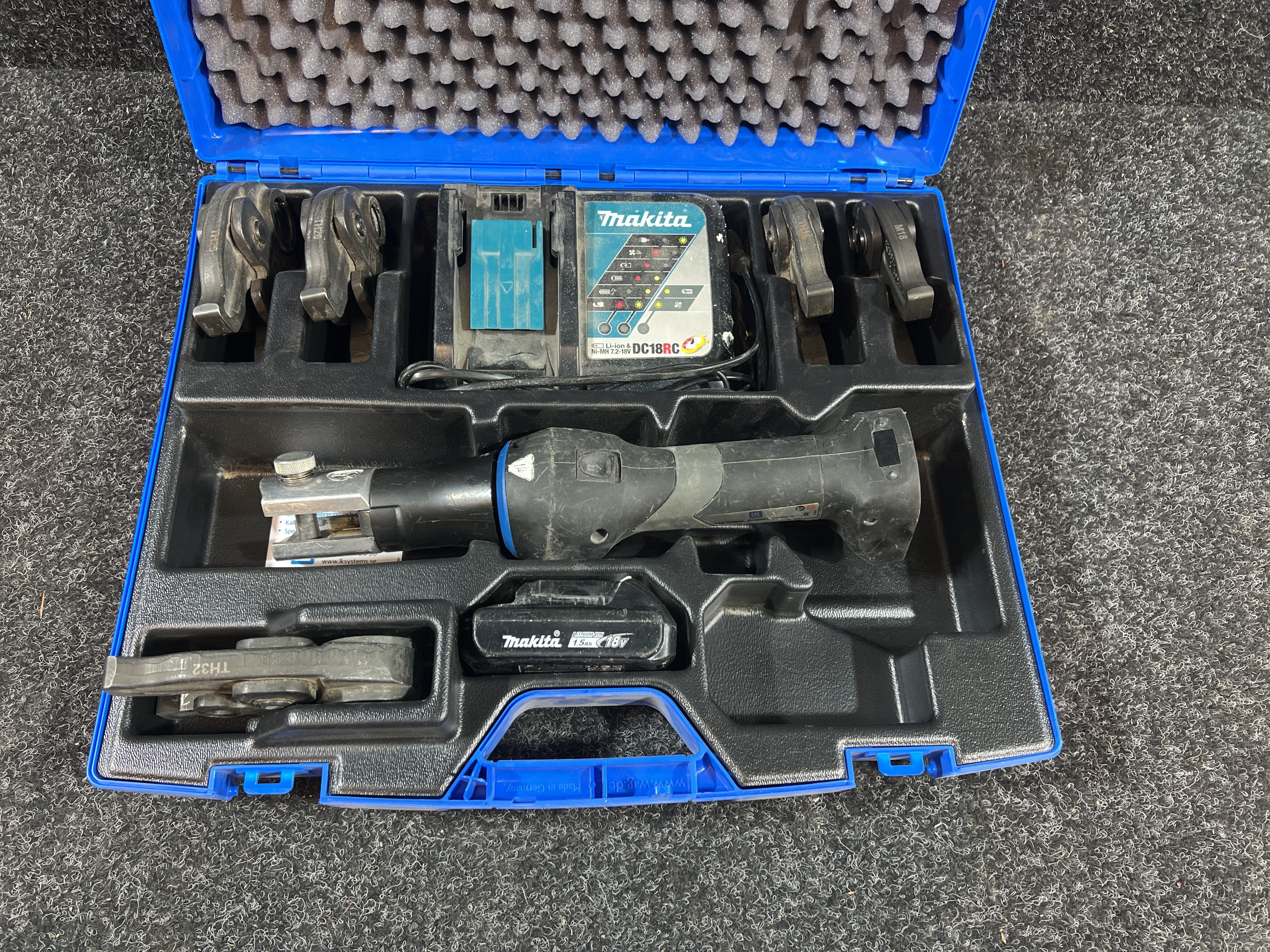 Press tool with pressing jaws - Klauke LK System MAP219FLM - PS Auction ...