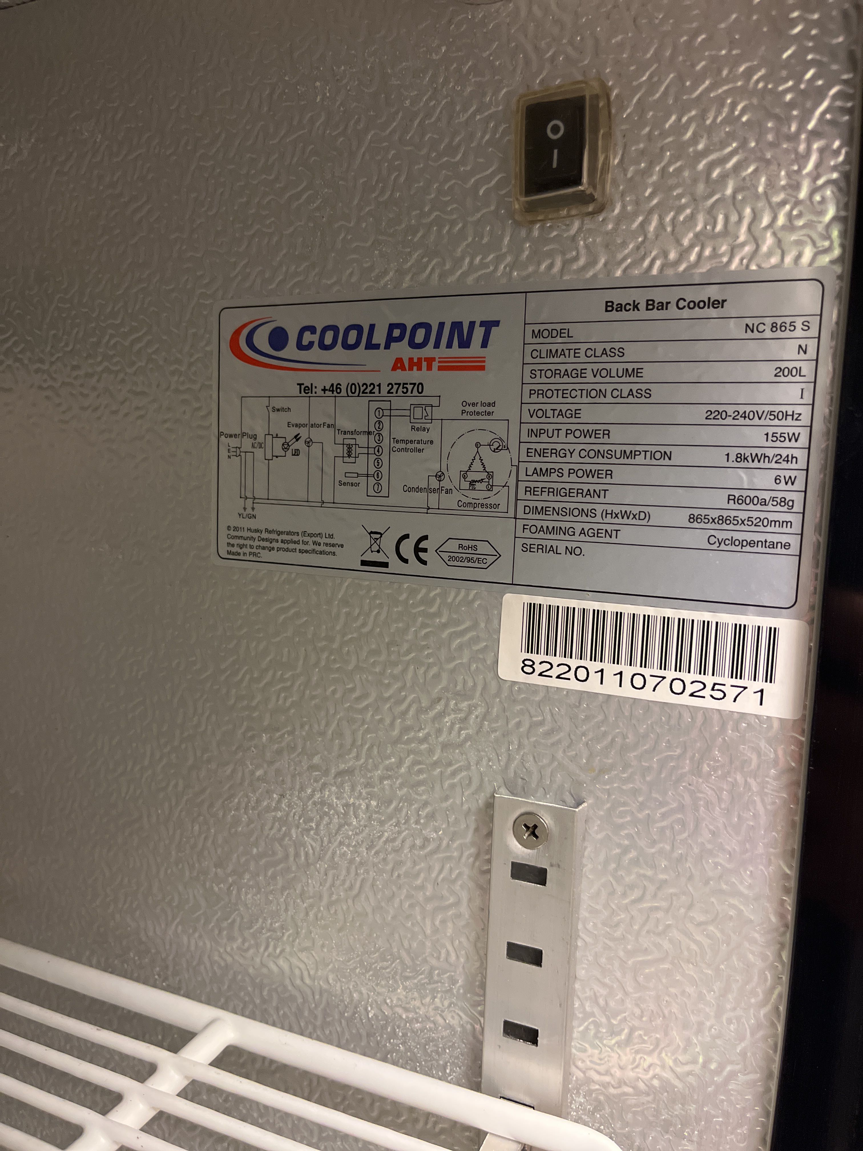 Beverage cooler Coolpoint NC 865 S - PS Auction - We value the future ...