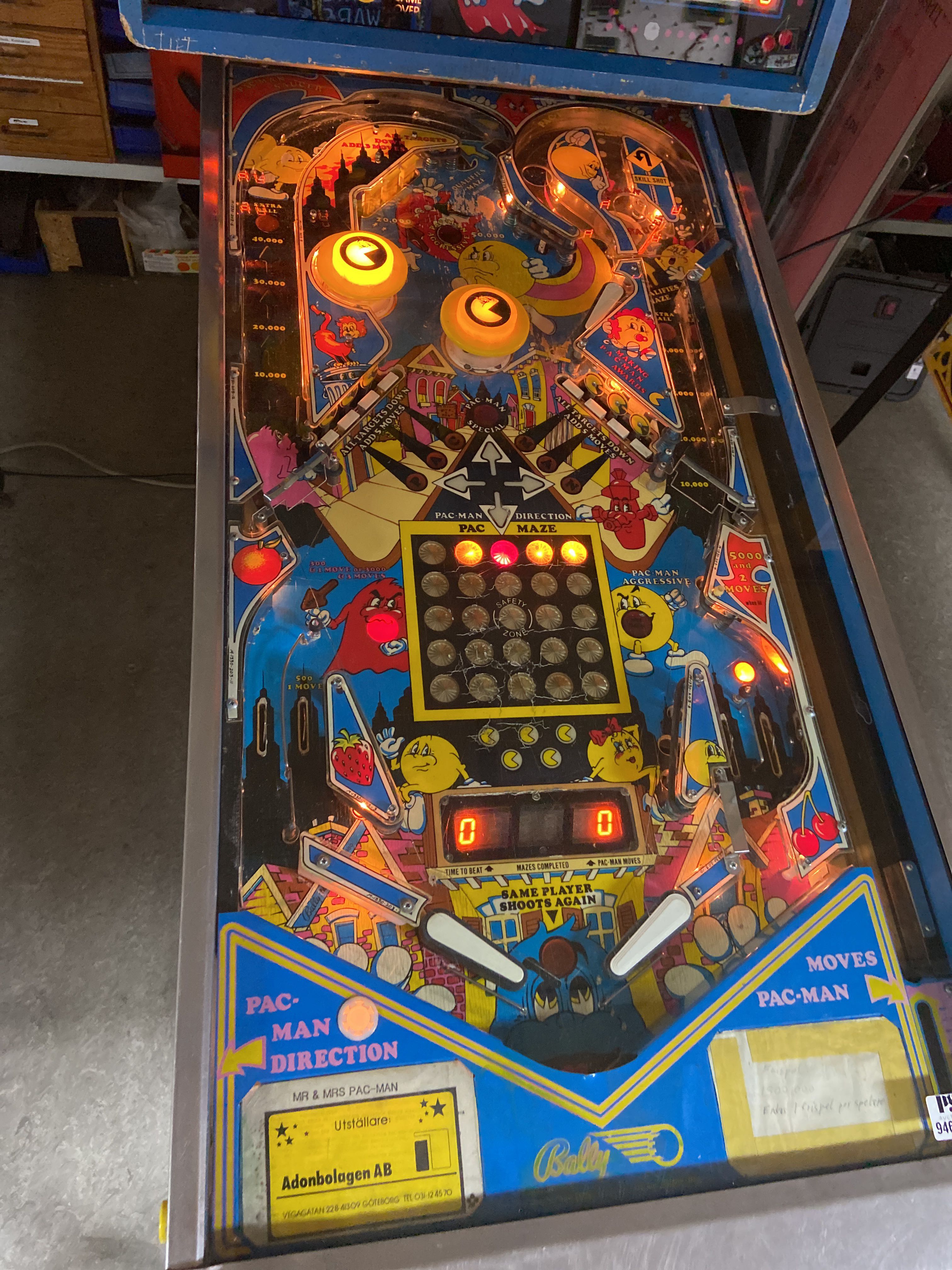 Pinball game Pac Man - PS Auction - We value the future - Largest in ...