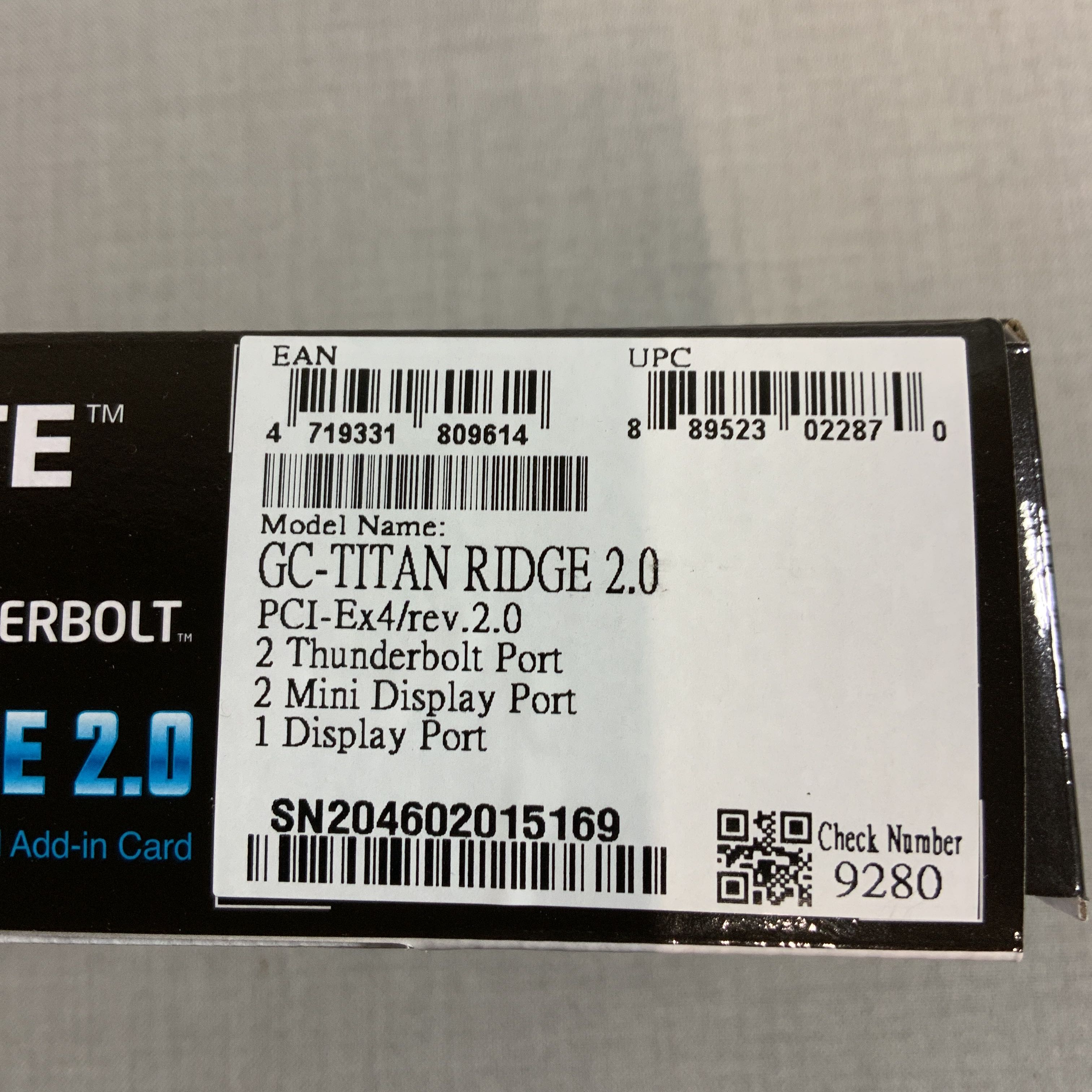 Gigabyte Titan Ridge Thunderbolt 3 - Auktioner online - Nätauktioner ...