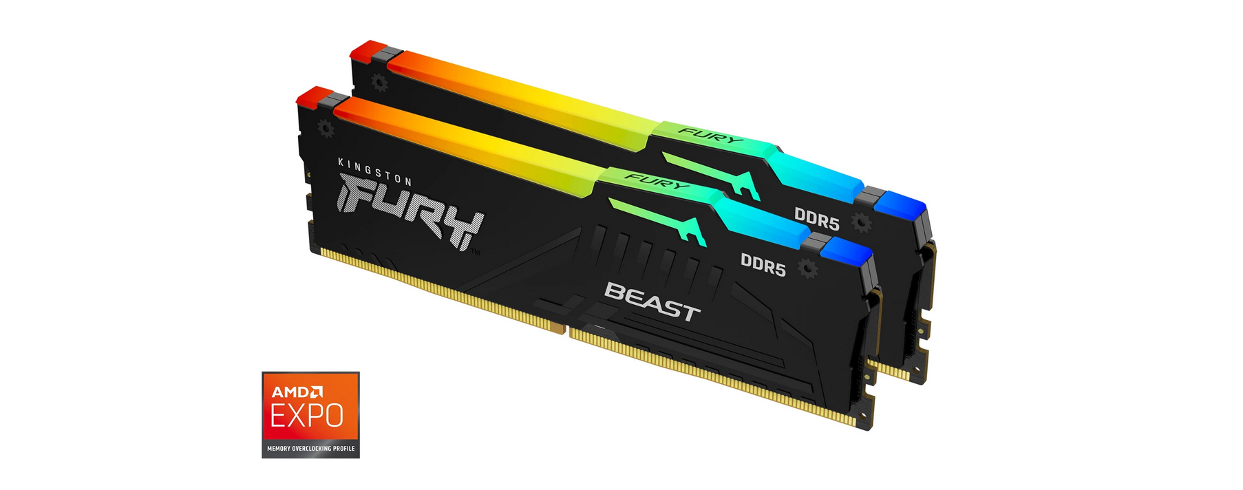 Ram-minne Kingston Fury Beast RGB 32GB DIMM 5600MHz AMD - Auktioner ...