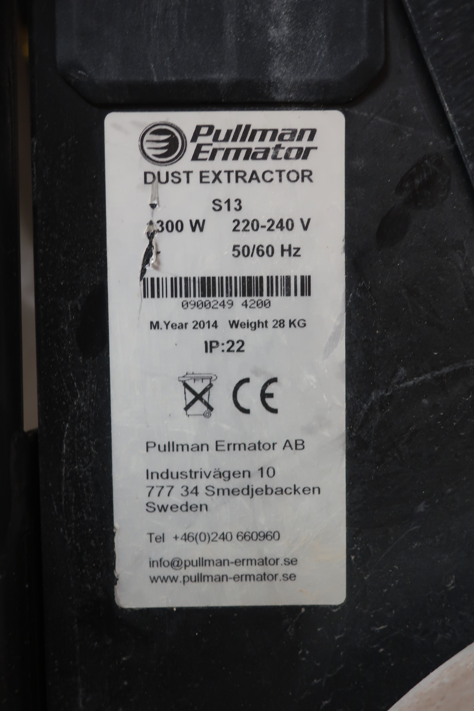 Dust separator, Pullman Ermator S13 - PS Auction - We value the future ...