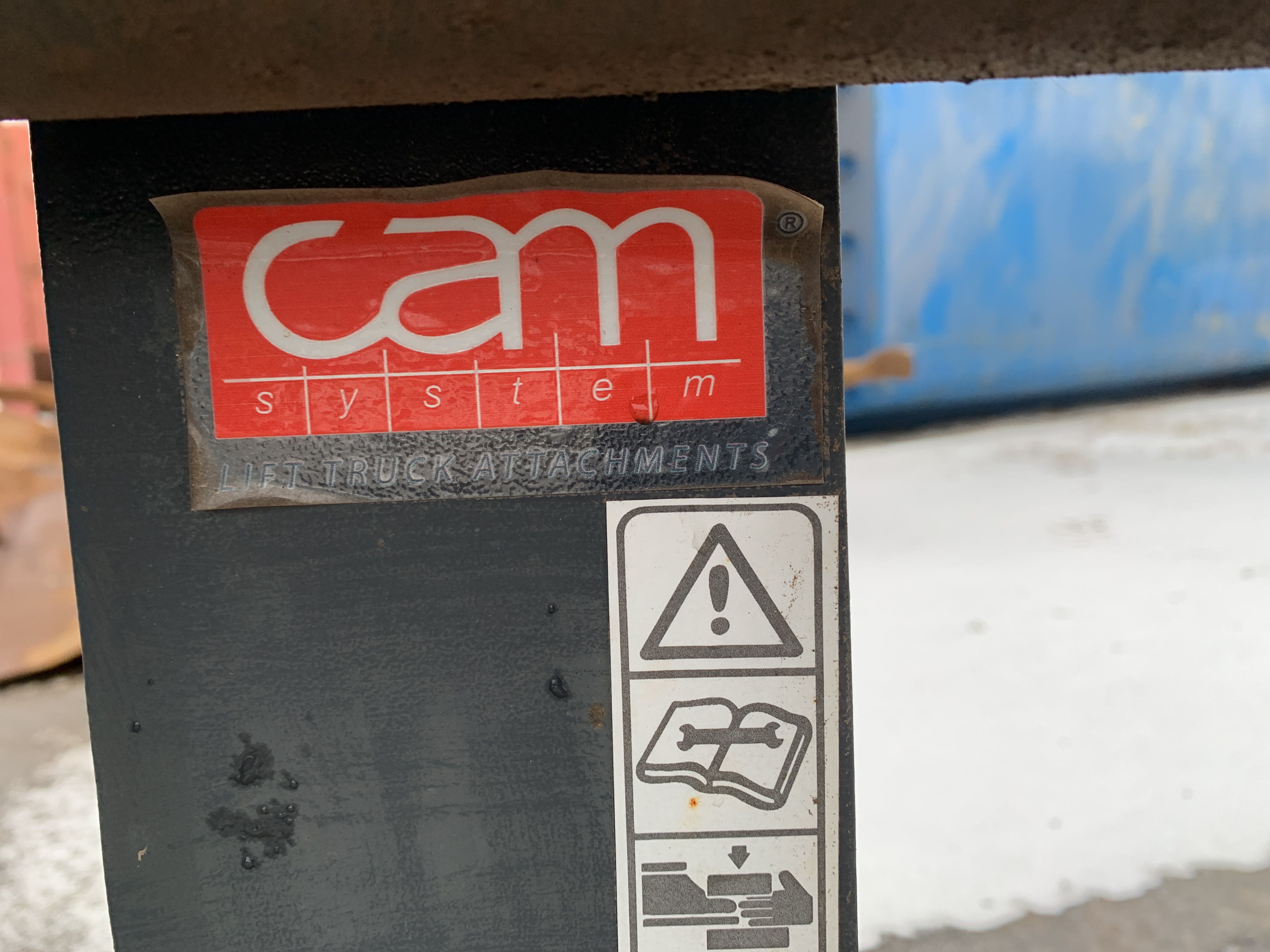 Fork rack for forklift with hydraulic fork spreading - PS Auction - We ...