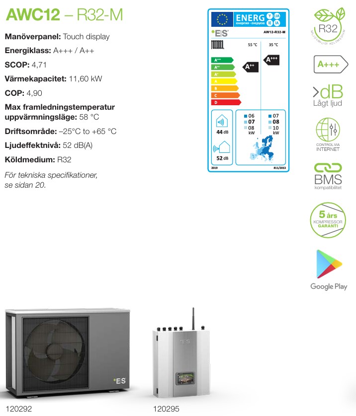 12kW air/water heat pump from Energy Smart connect to heating system ...