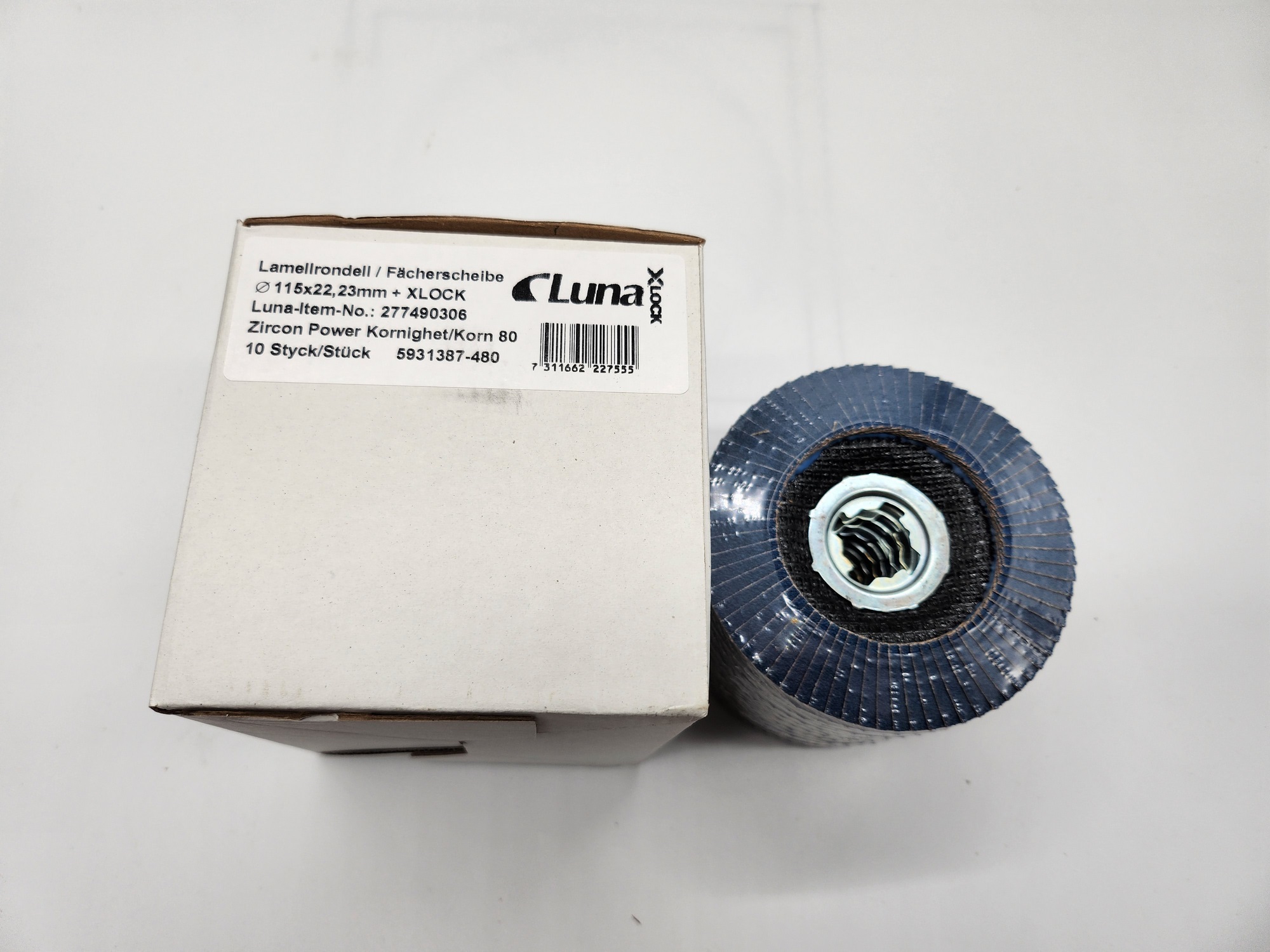 40 st Luna lamellrondell x-lock P80 115 mm- Frakt ingår - Auktioner ...
