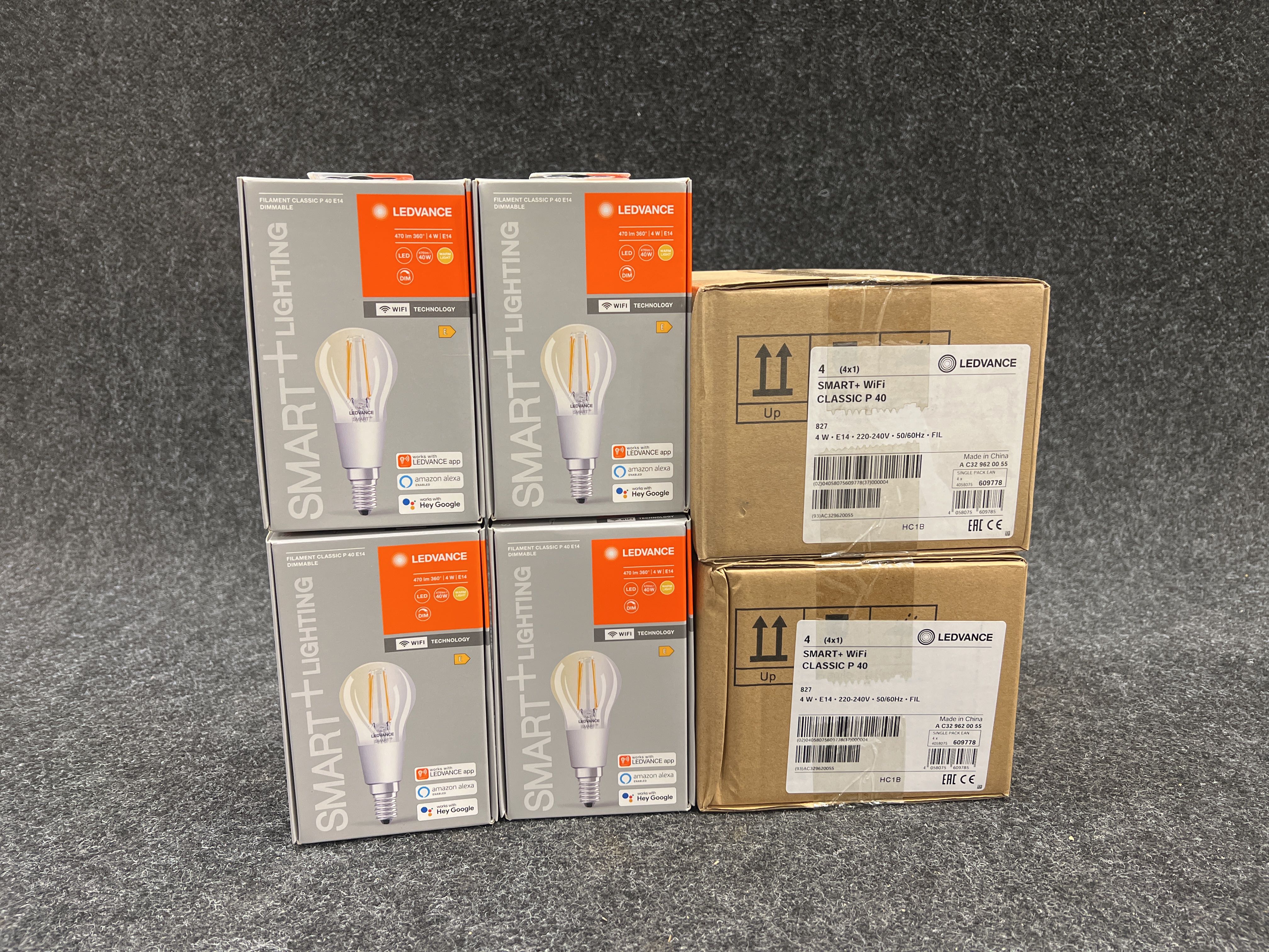 8 st LED-lampor Ledvance Filament Classic P 40 E14 Dimmable - Auktioner ...