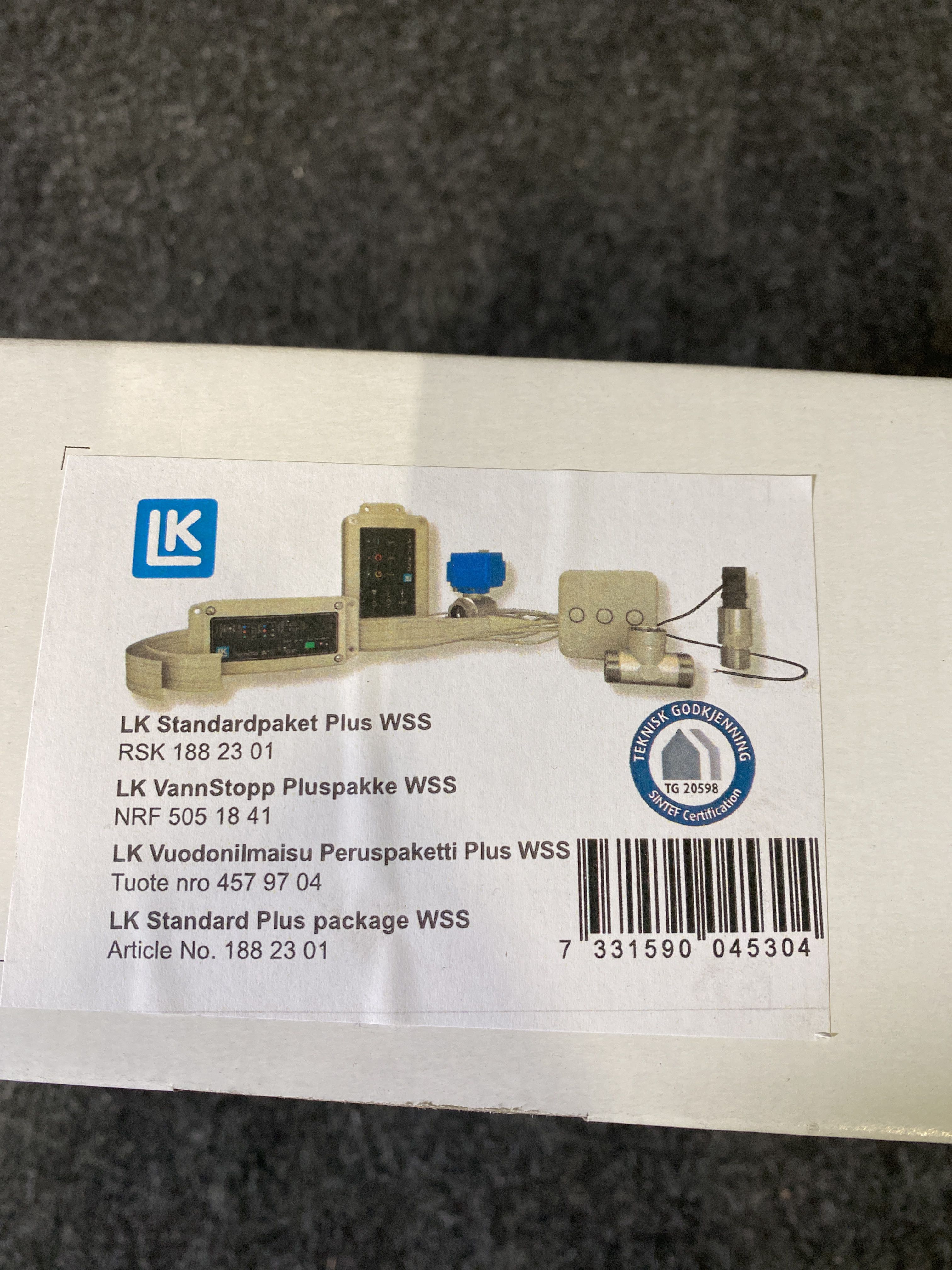 Vattenfelsbrytare Standardpaket plus LK Systems - Auktioner online ...