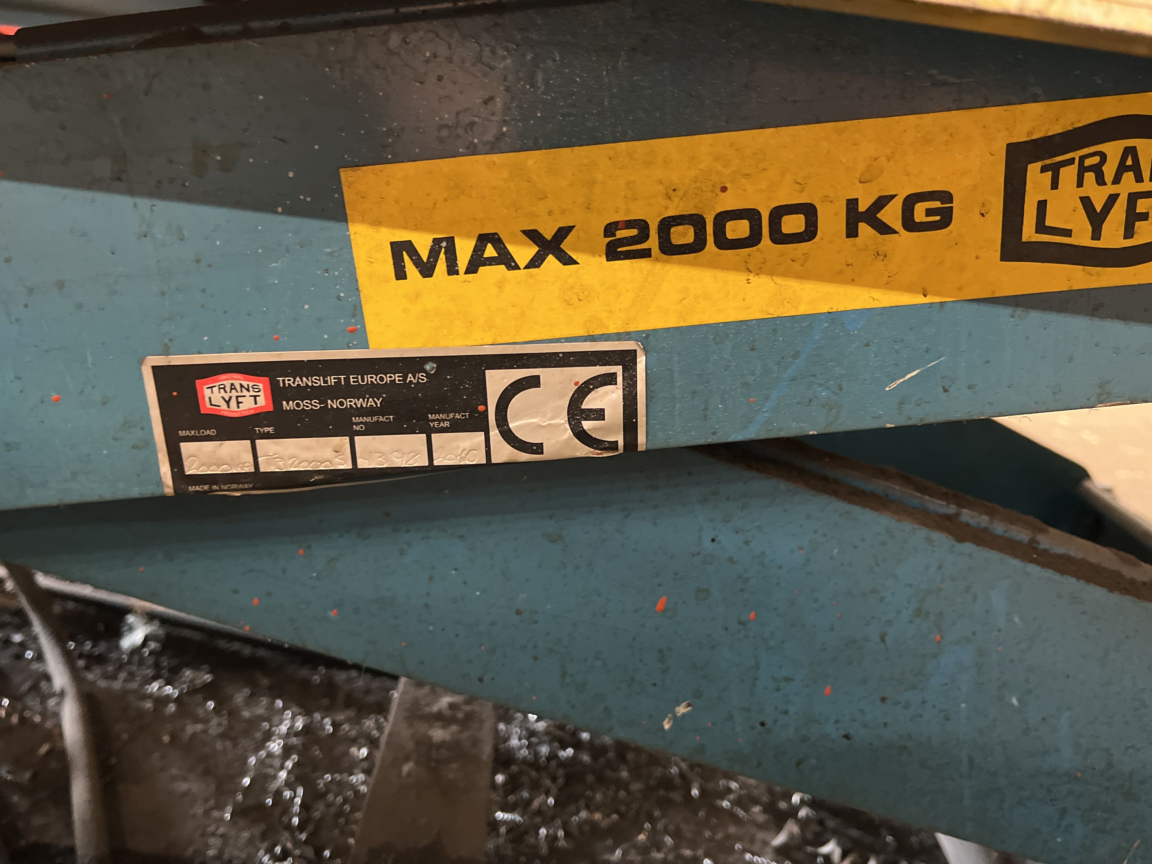 Lifting table 2T, Translift - PS Auction - We value the future ...