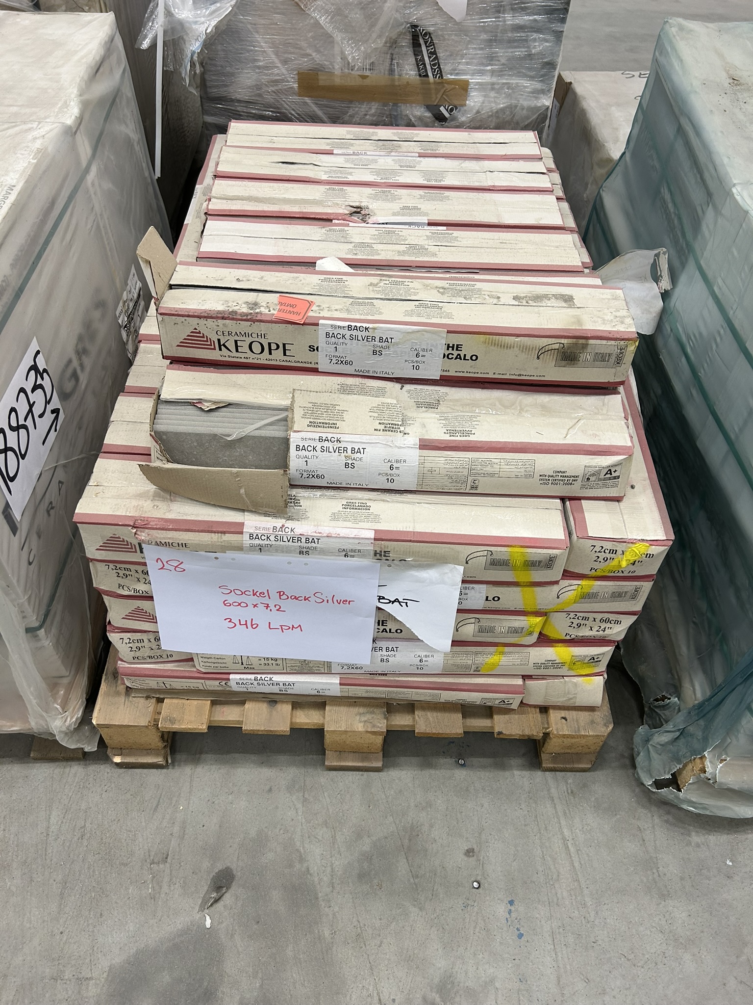 28. Lindström Sockel Back Silver bat 600x7,2 346lmp - Auktioner online ...