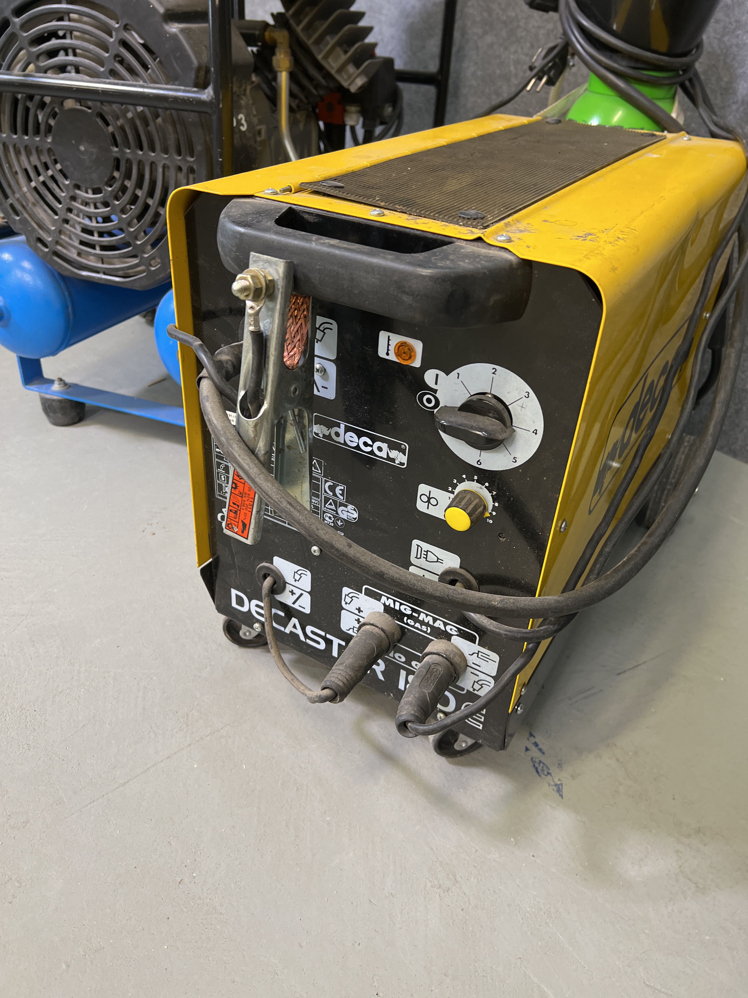 Mig welder, compressor, metal chop saw and gas cart - PS Auction - We ...