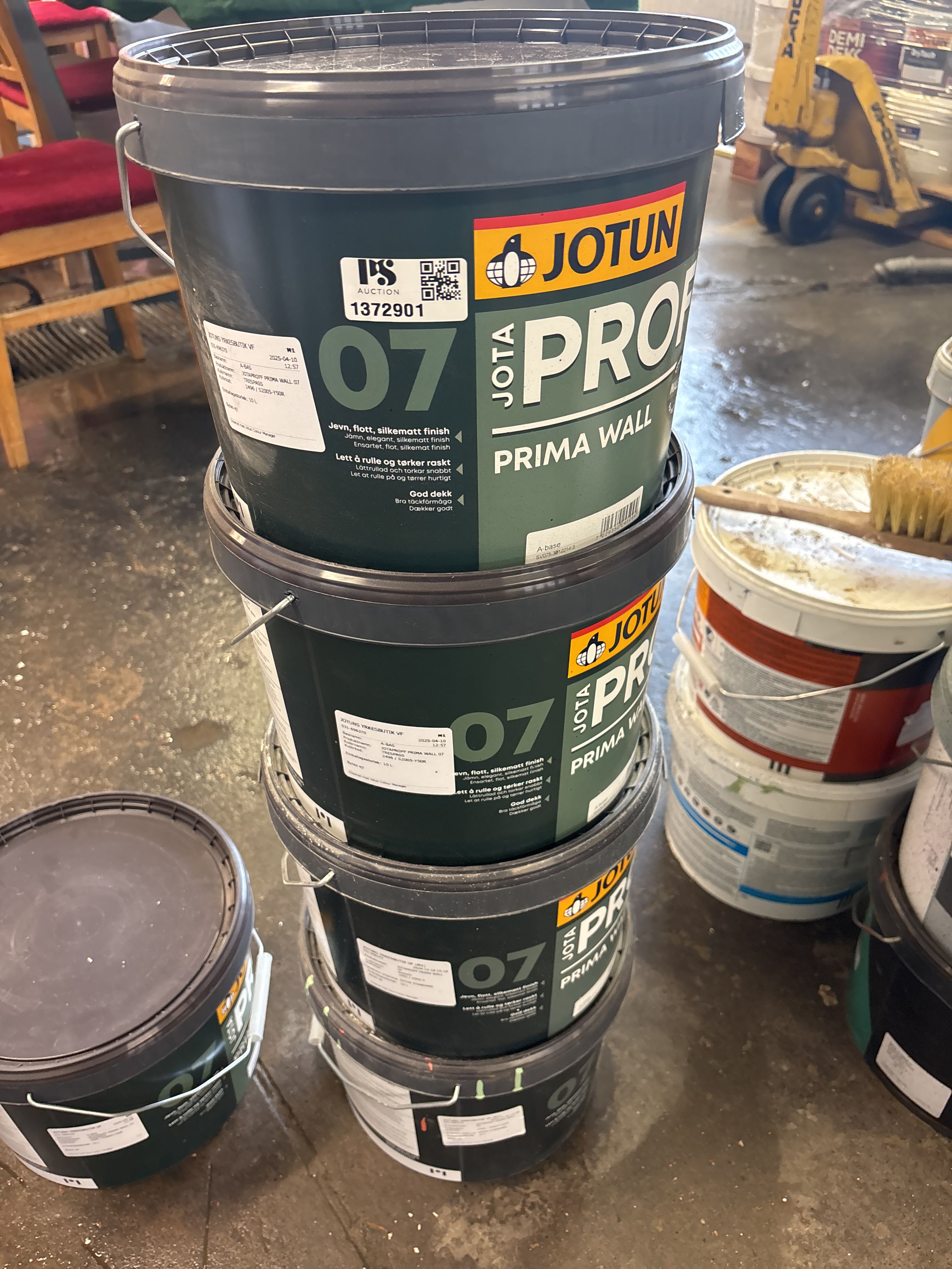 5 burkar Jotun Proff Prima Wall - Auktioner online - Nätauktioner ...
