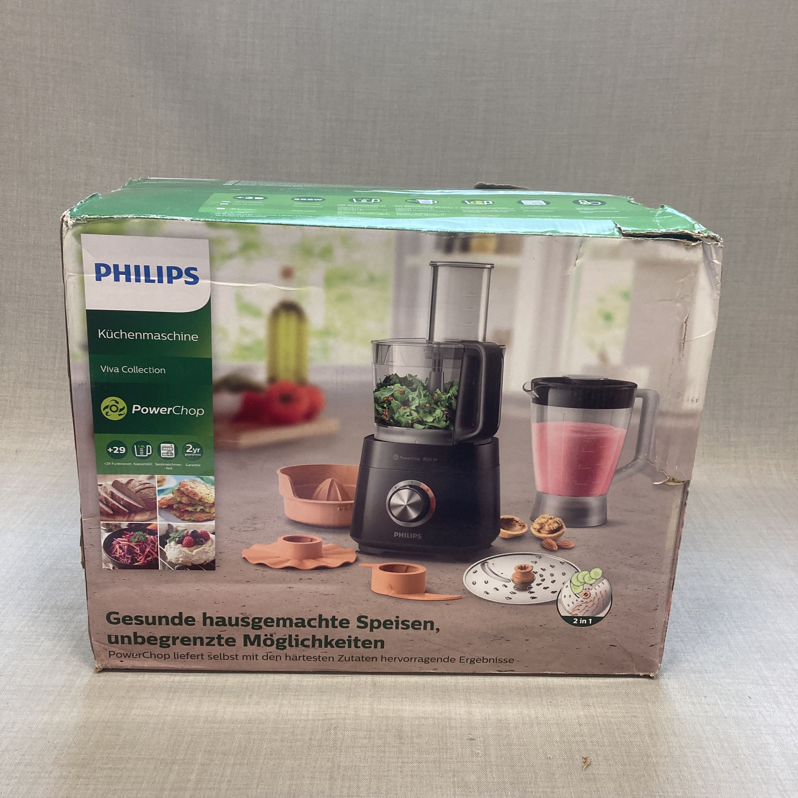 Food processor Philips Viva Collection Compact food processor HR7510 ...