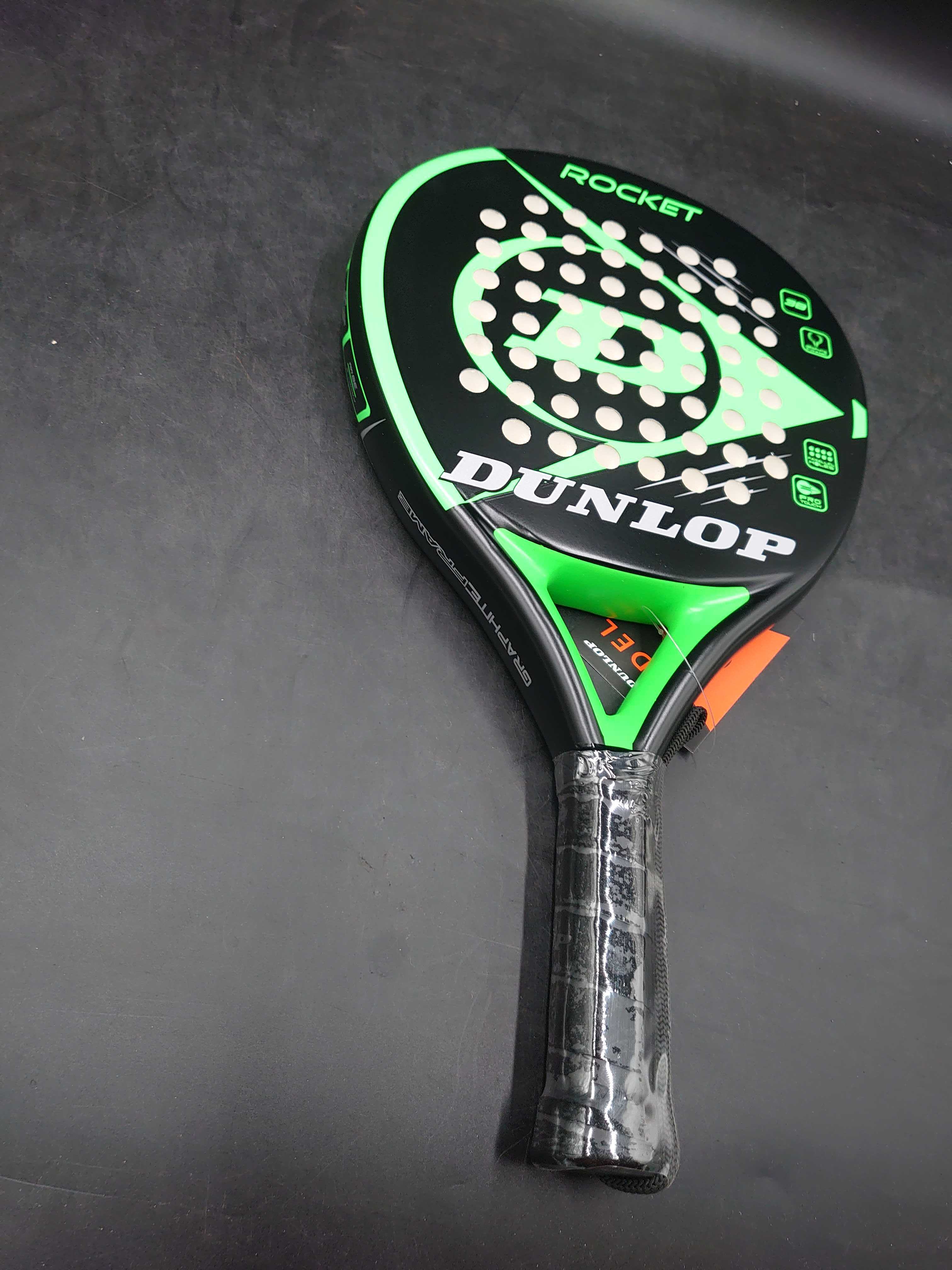 12 Dunlop padel rack rocket green NH - Shipping included - PS Auction ...