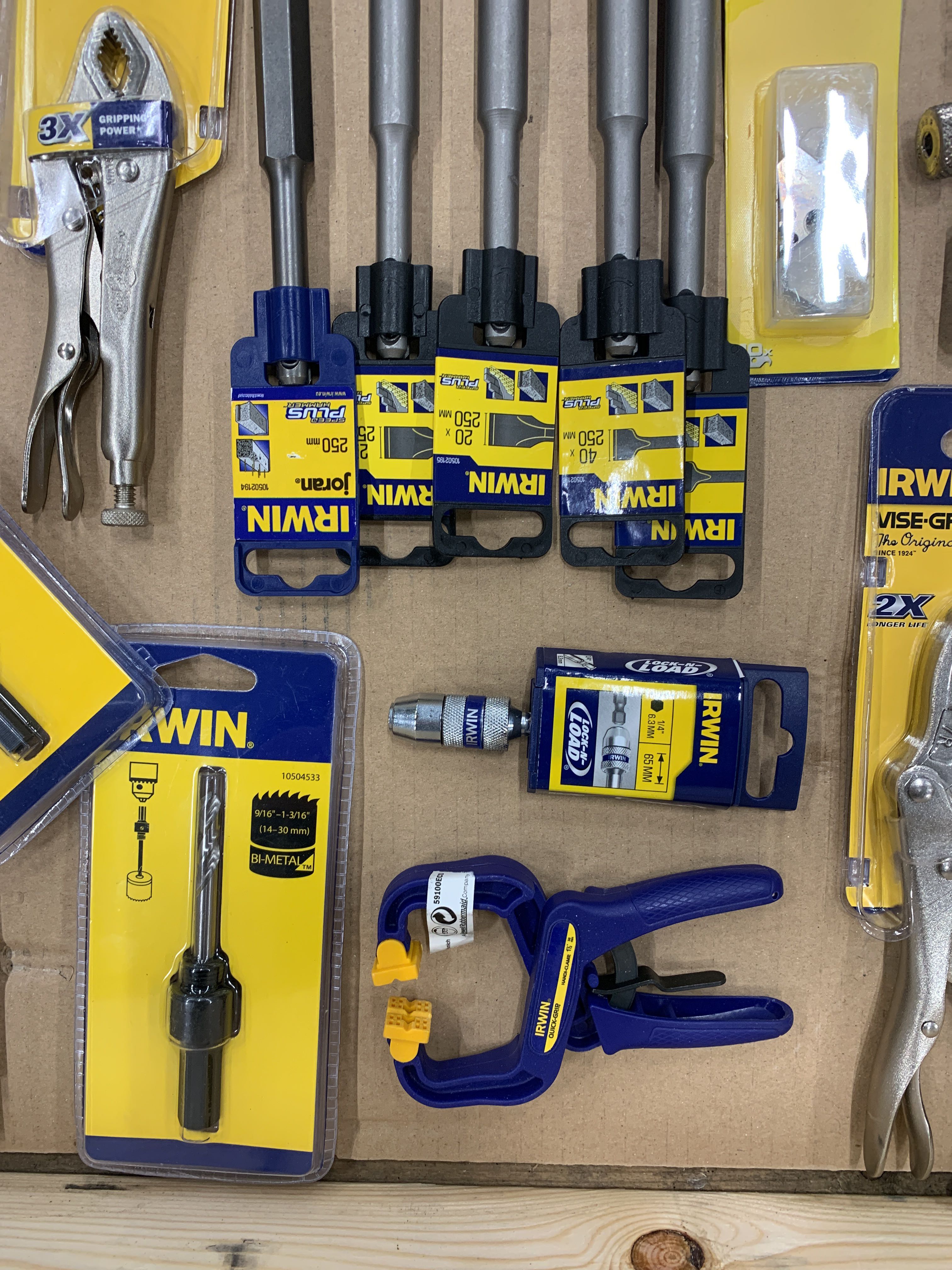 Pliers, drill and chisel tools etc Irwin - PS Auction - We value the ...